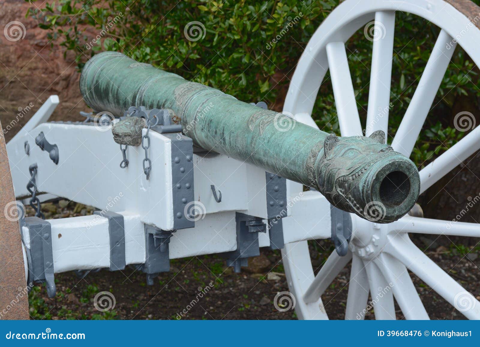 Old cannon stock photo. Image of obsolete, weapon, white - 39668476