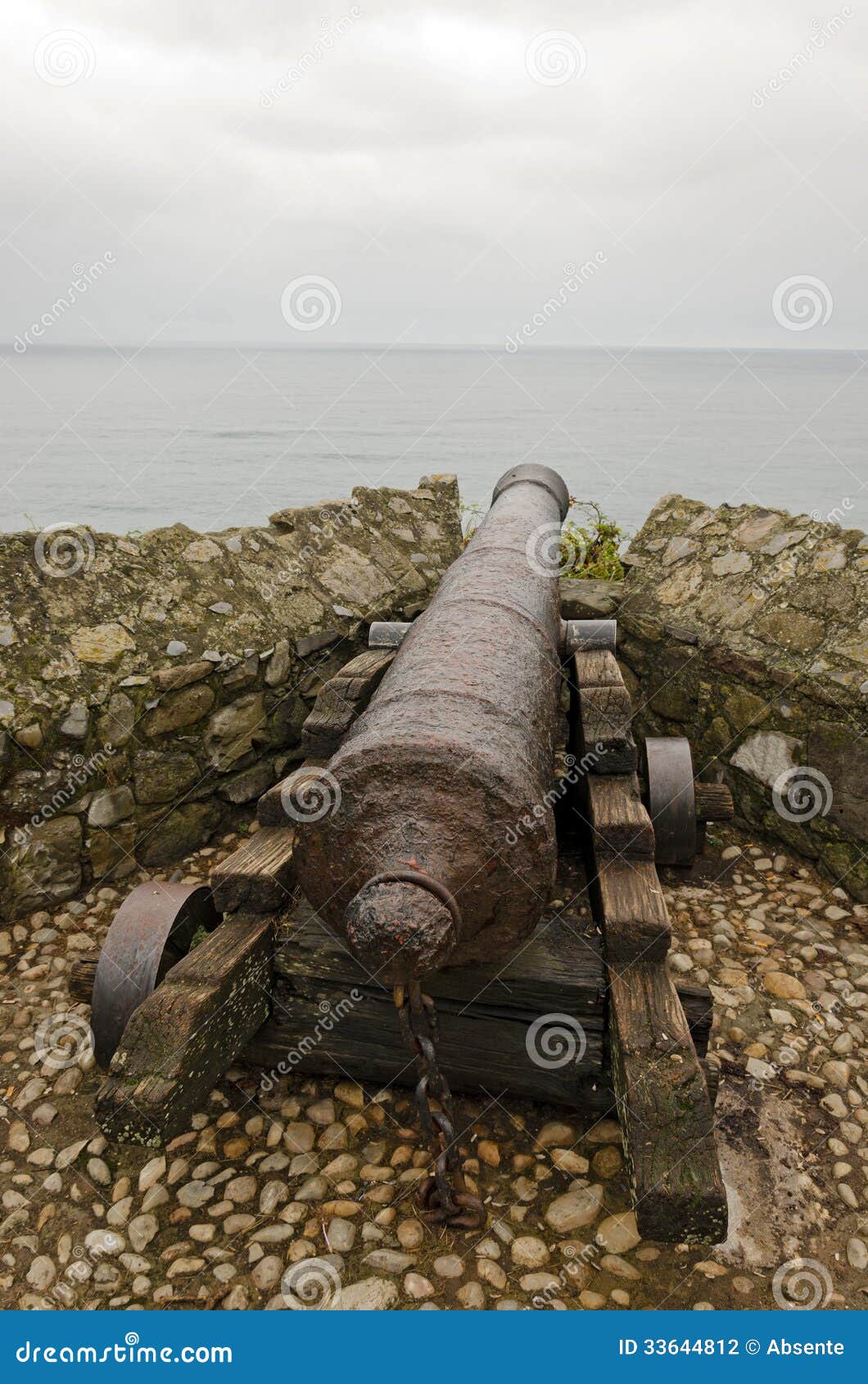 Old Cannon stock photo. Image of horizon, defense, obsolete - 33644812