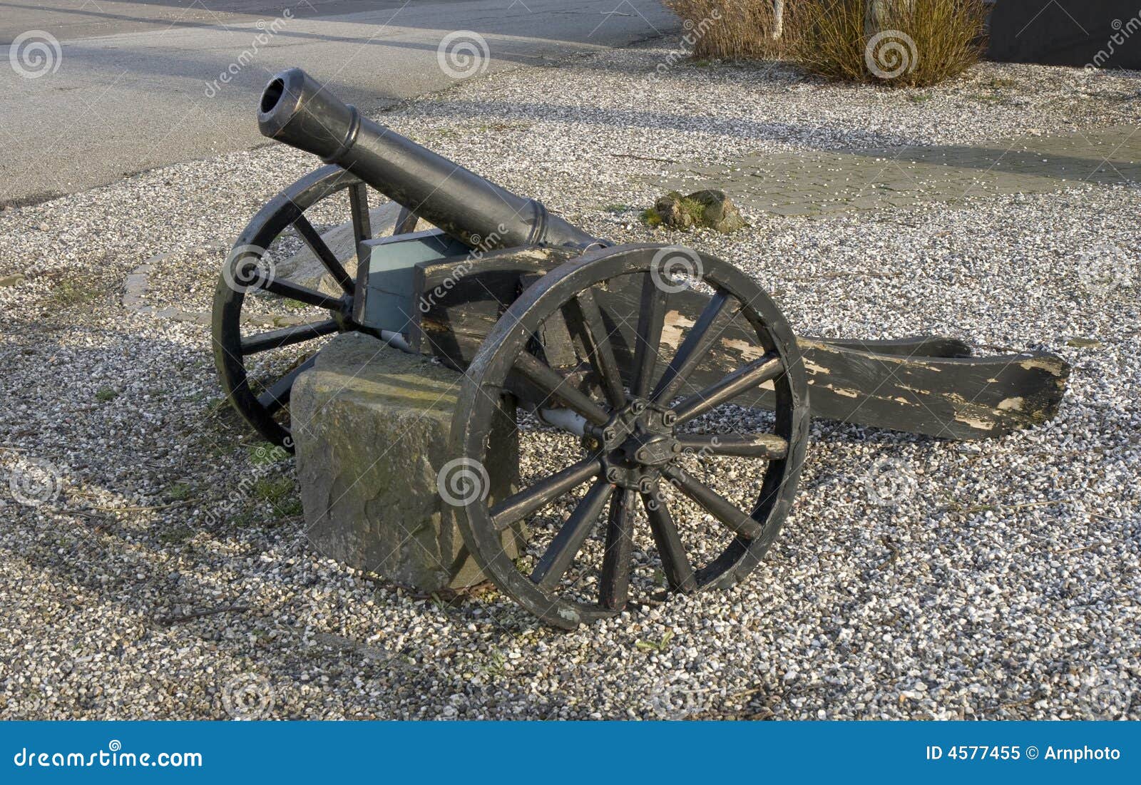 Old Cannon On Wheels Stock Image | CartoonDealer.com #4577455