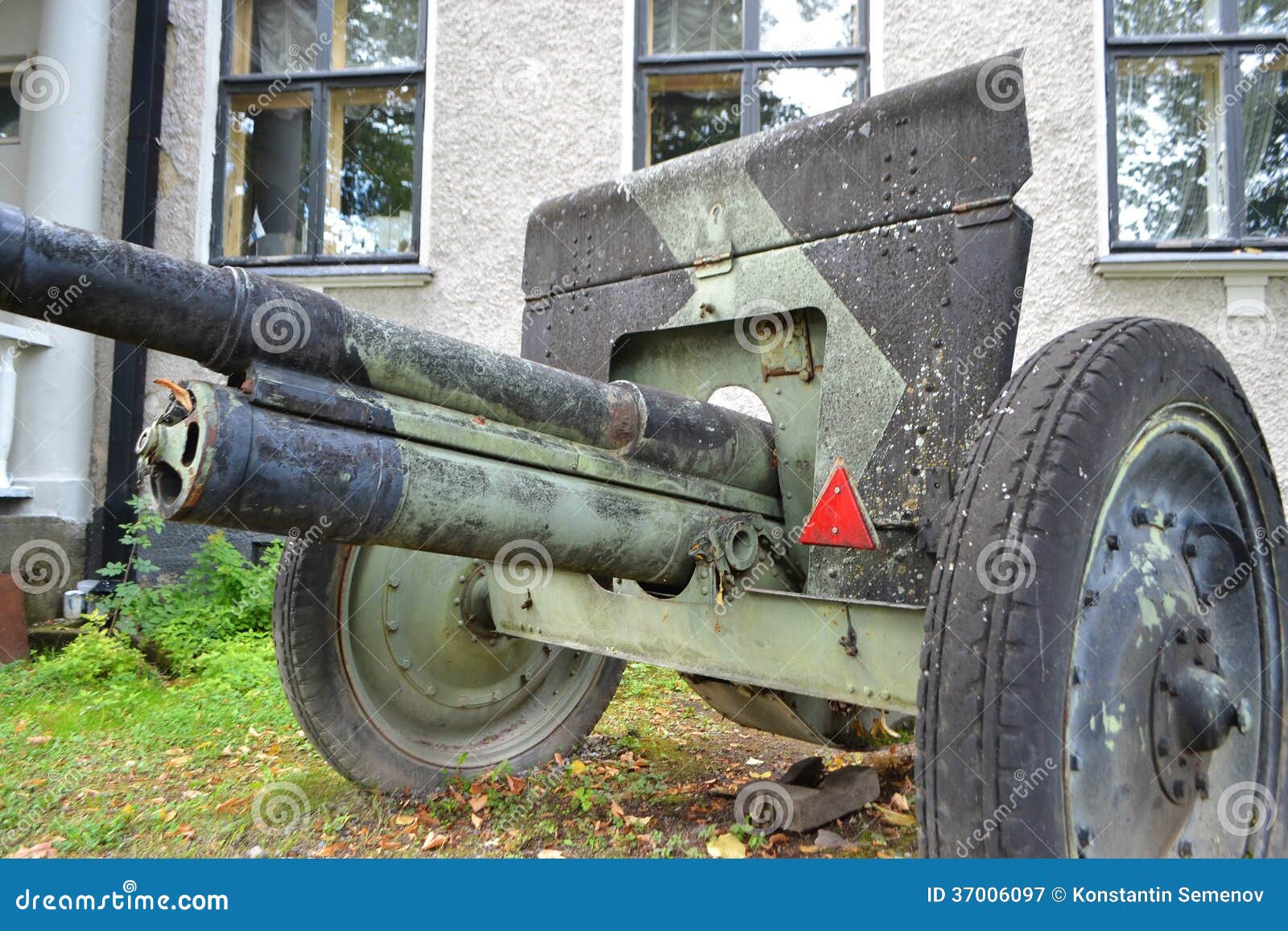 The Old Cannon from World War II Stock Image - Image of finnic ...