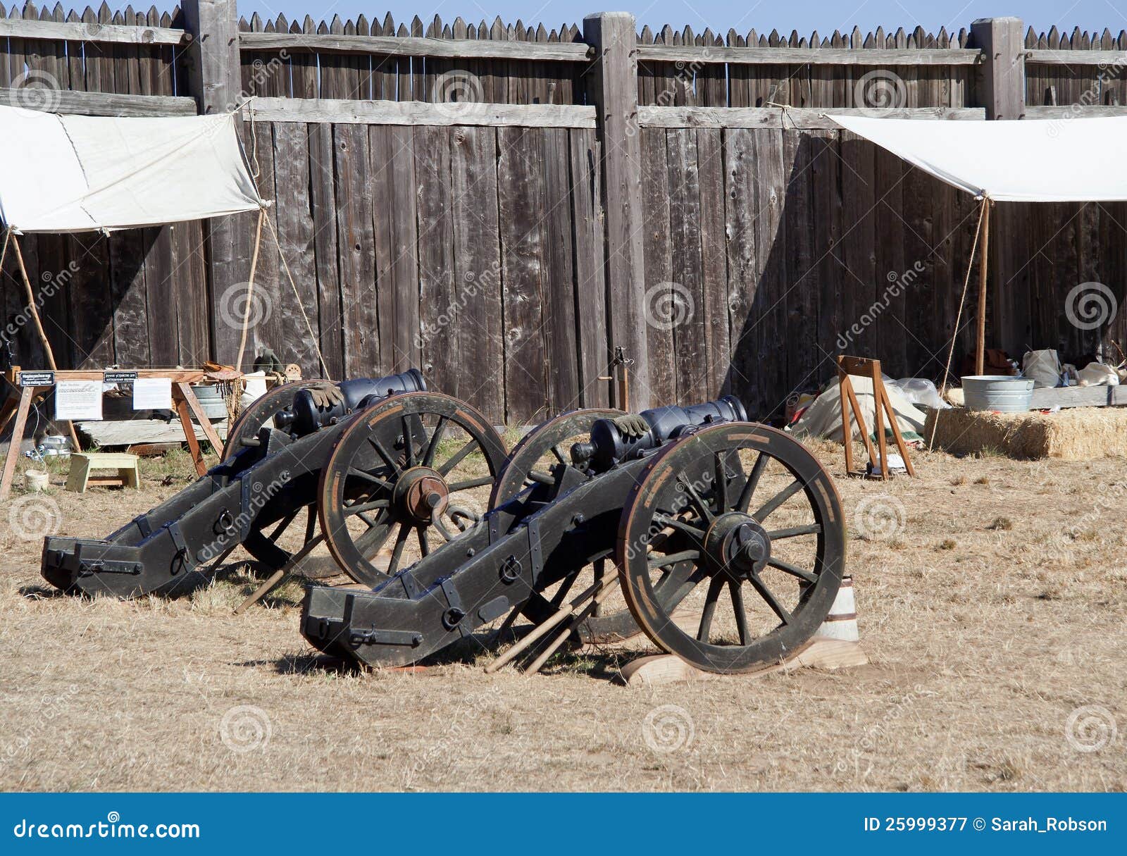 Old cannons in Fort Ross stock image. Image of shoot - 25999377