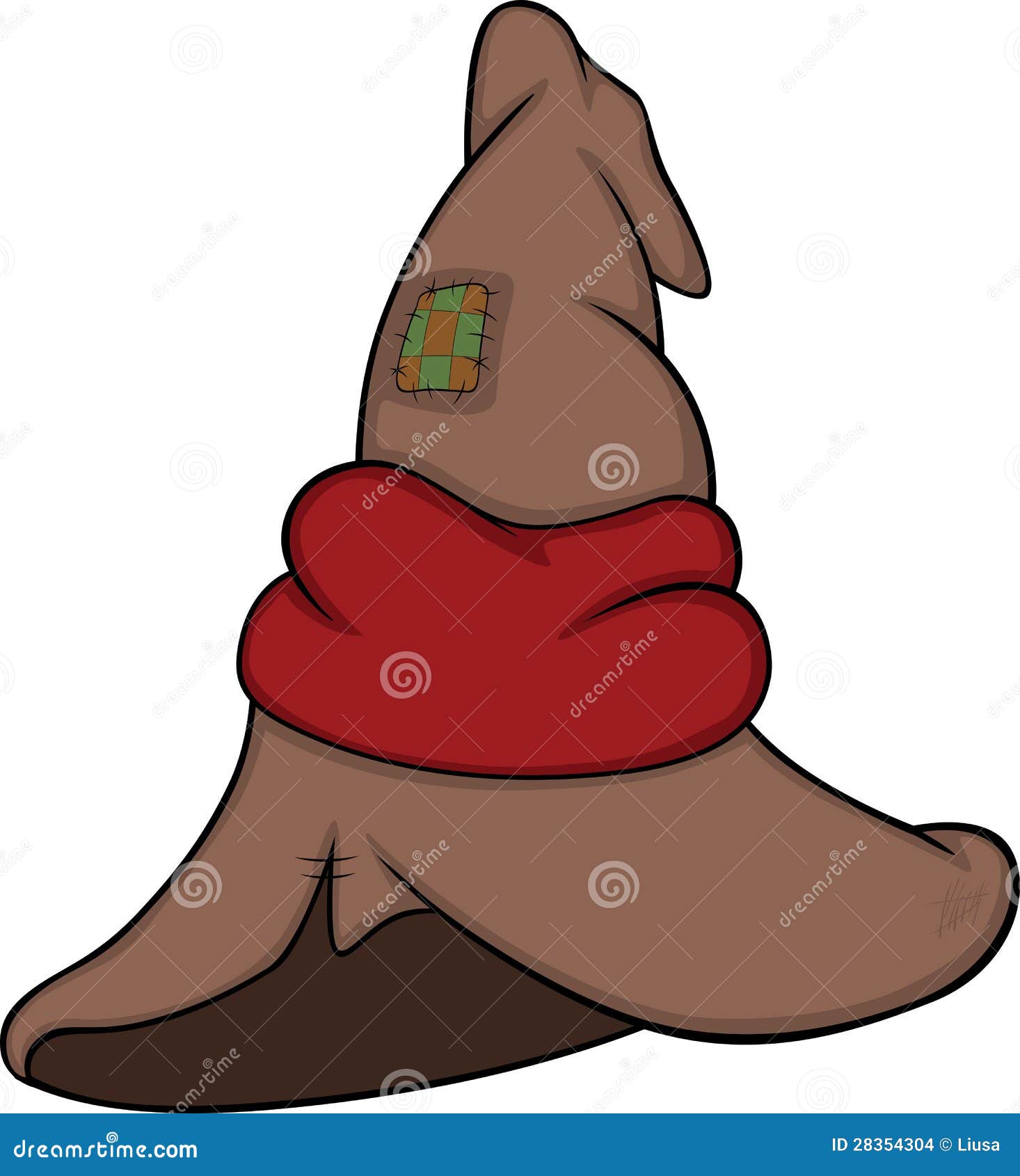 Old Cap of the Wizard Cartoon Stock Vector - Illustration of fairy ...