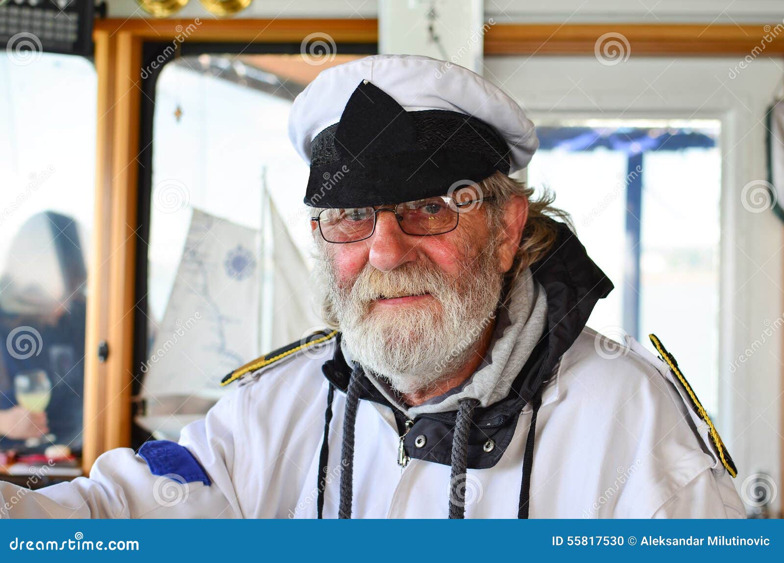 Old Captan s portrait stock photo. Image of ship, marine - 55817530