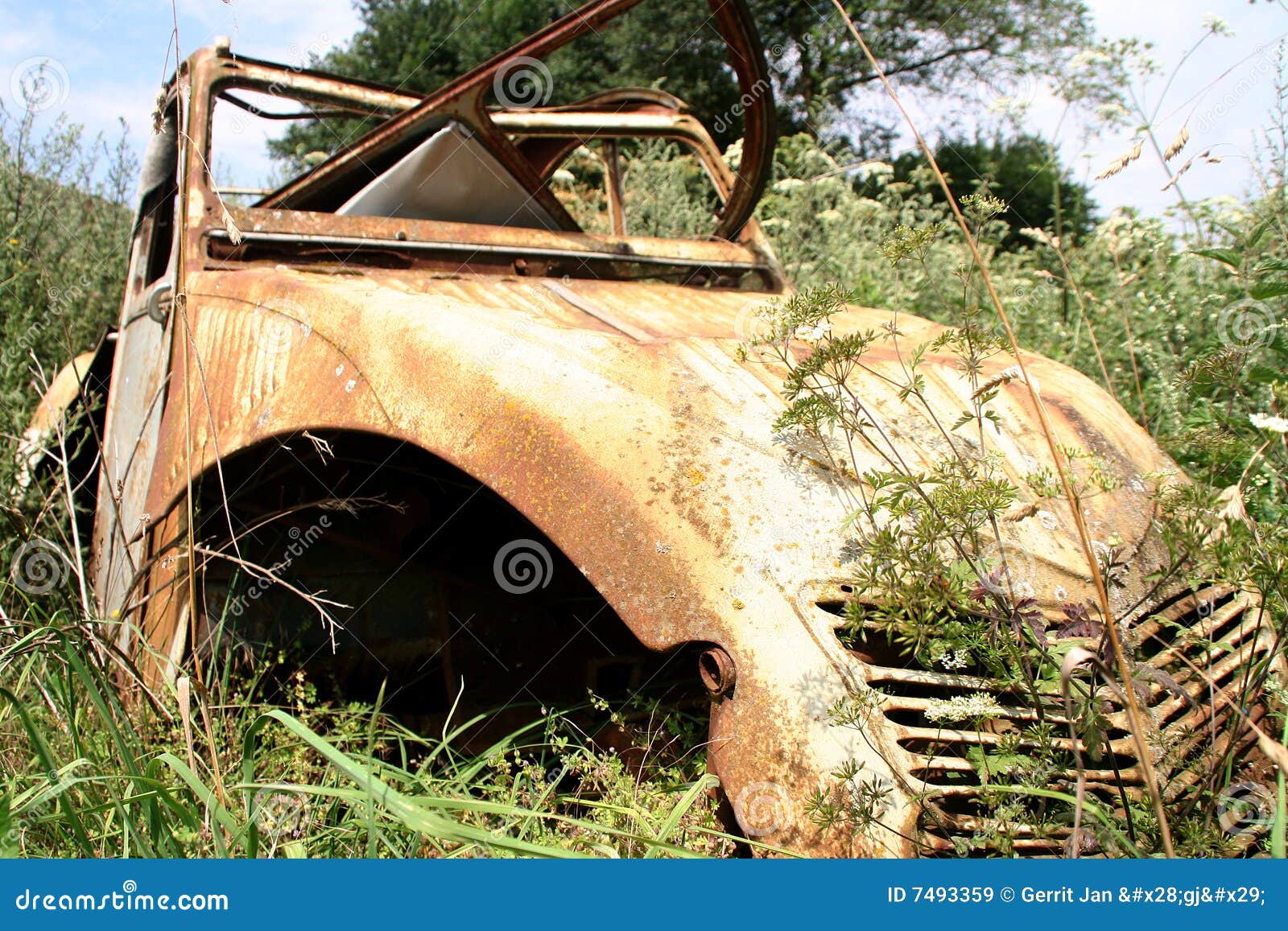 Old French Citroen car stock image. Image of front, europe - 7493359