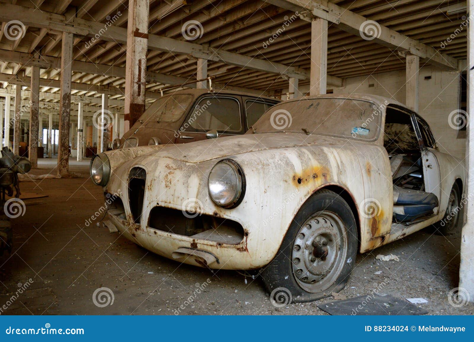 Old car stock photo. Image of abandoned, floorboards - 88234024
