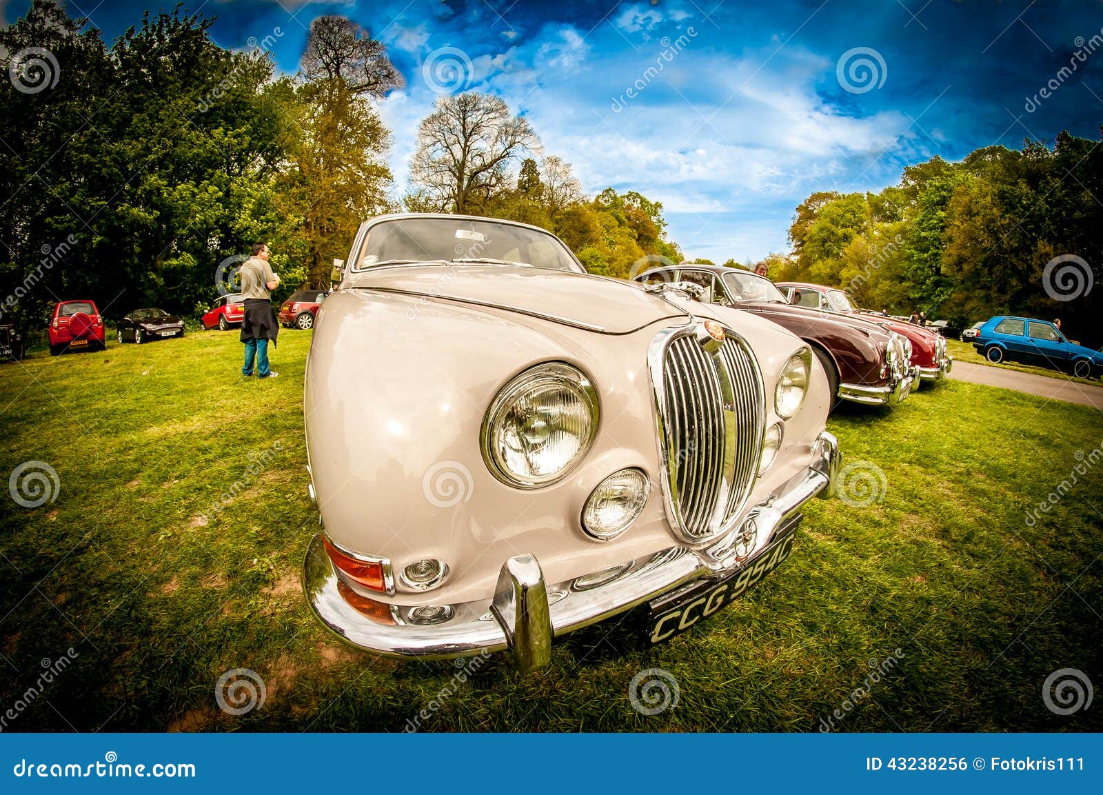 Old car editorial photo. Image of cloud, buff, jaguar - 43238256