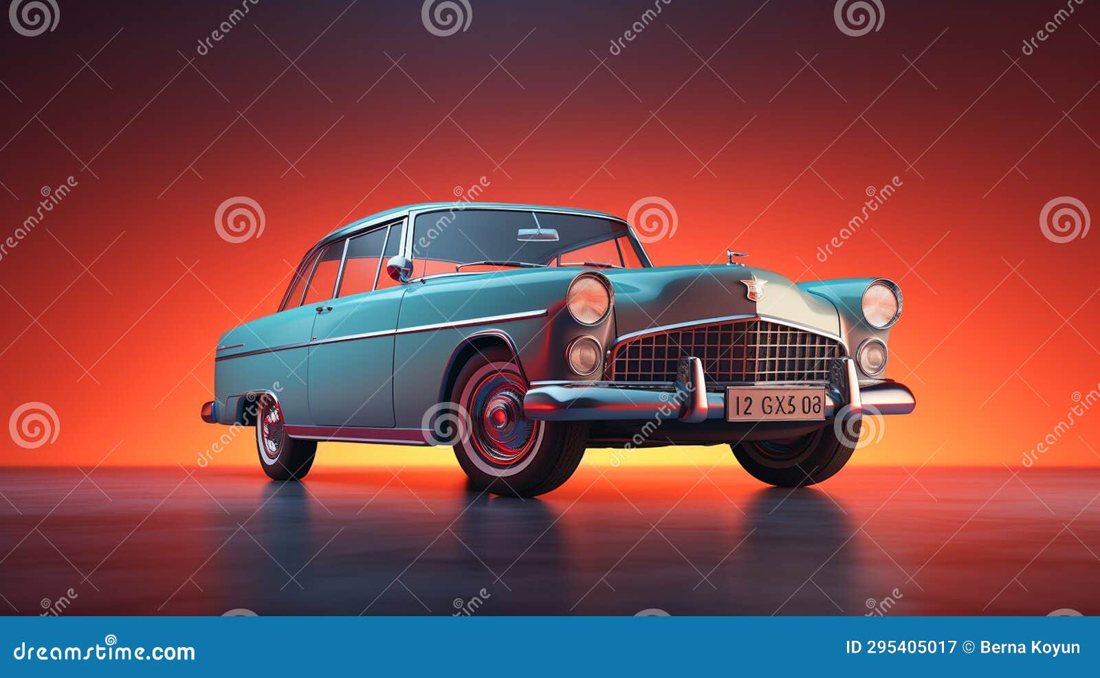 Old Car in a Comic Book a Hero on the Road Stock Illustration ...