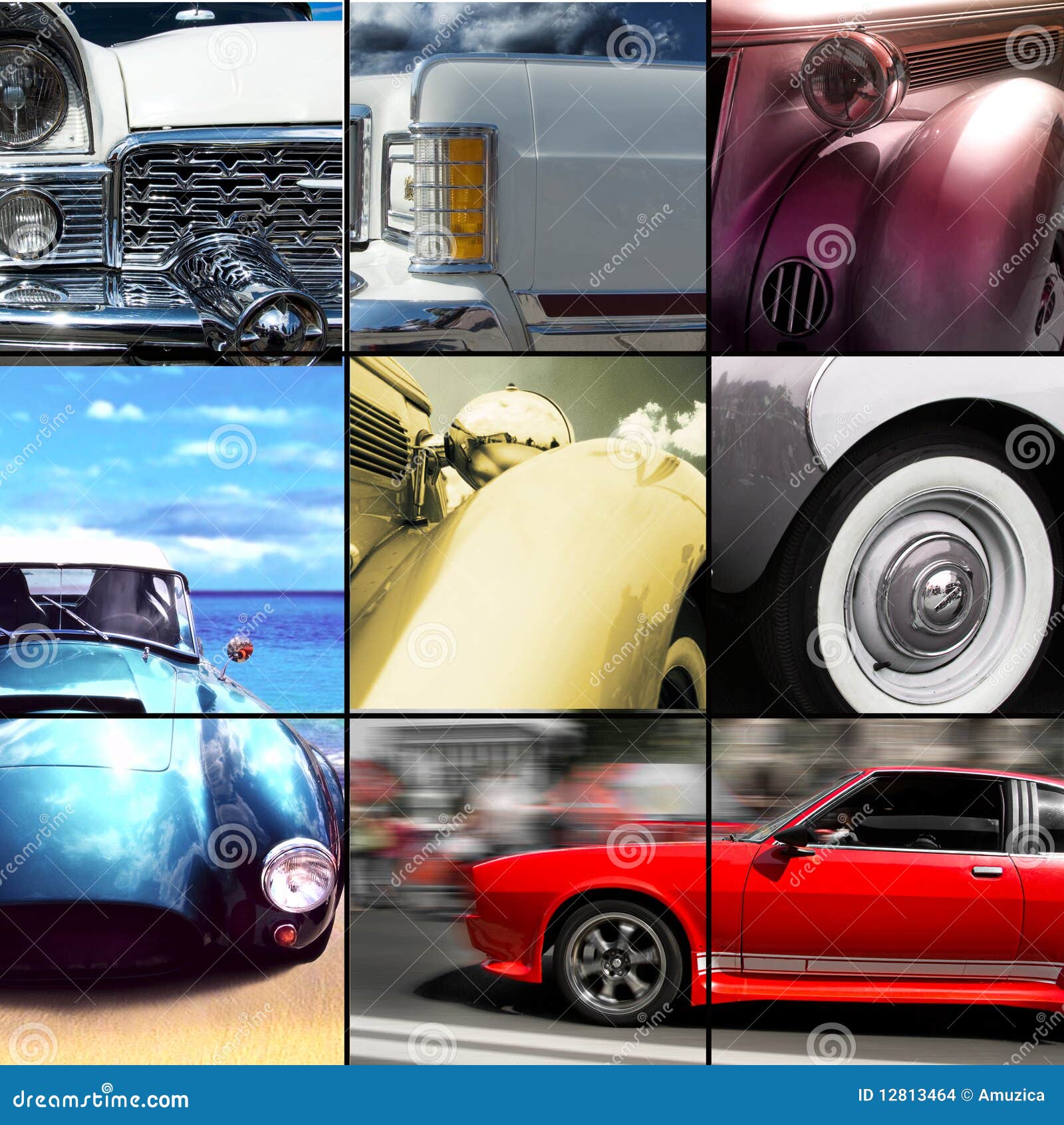 Car Details Collage Royalty-Free Stock Photography | CartoonDealer.com ...