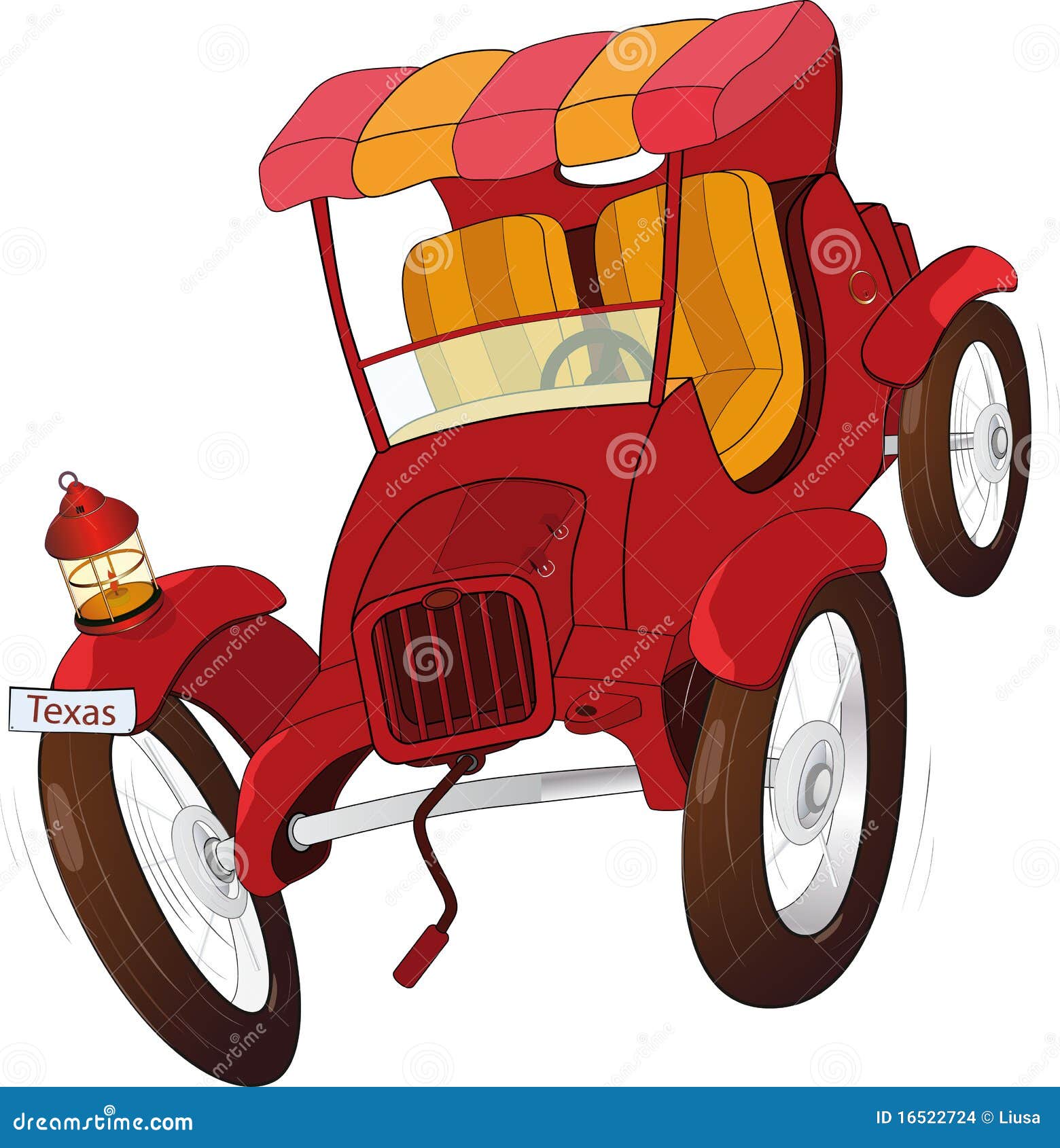 The Old Car from a Fairy Tale Stock Vector - Illustration of design ...