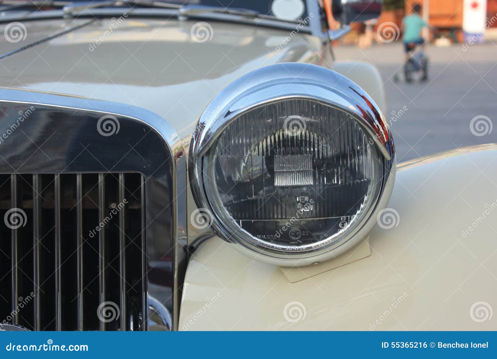 Old car headlight stock photo. Image of closeup, detail - 55365216