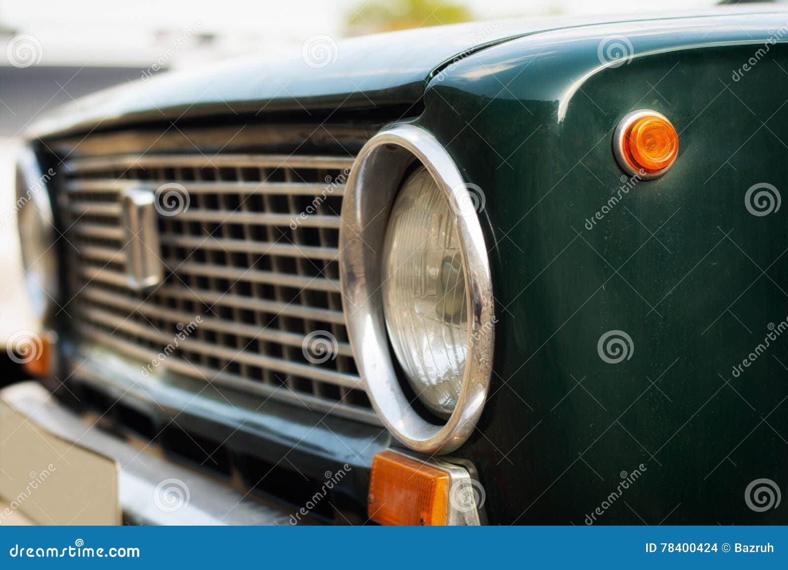 Old car headlights stock photo. Image of clunker, closeups - 78400424