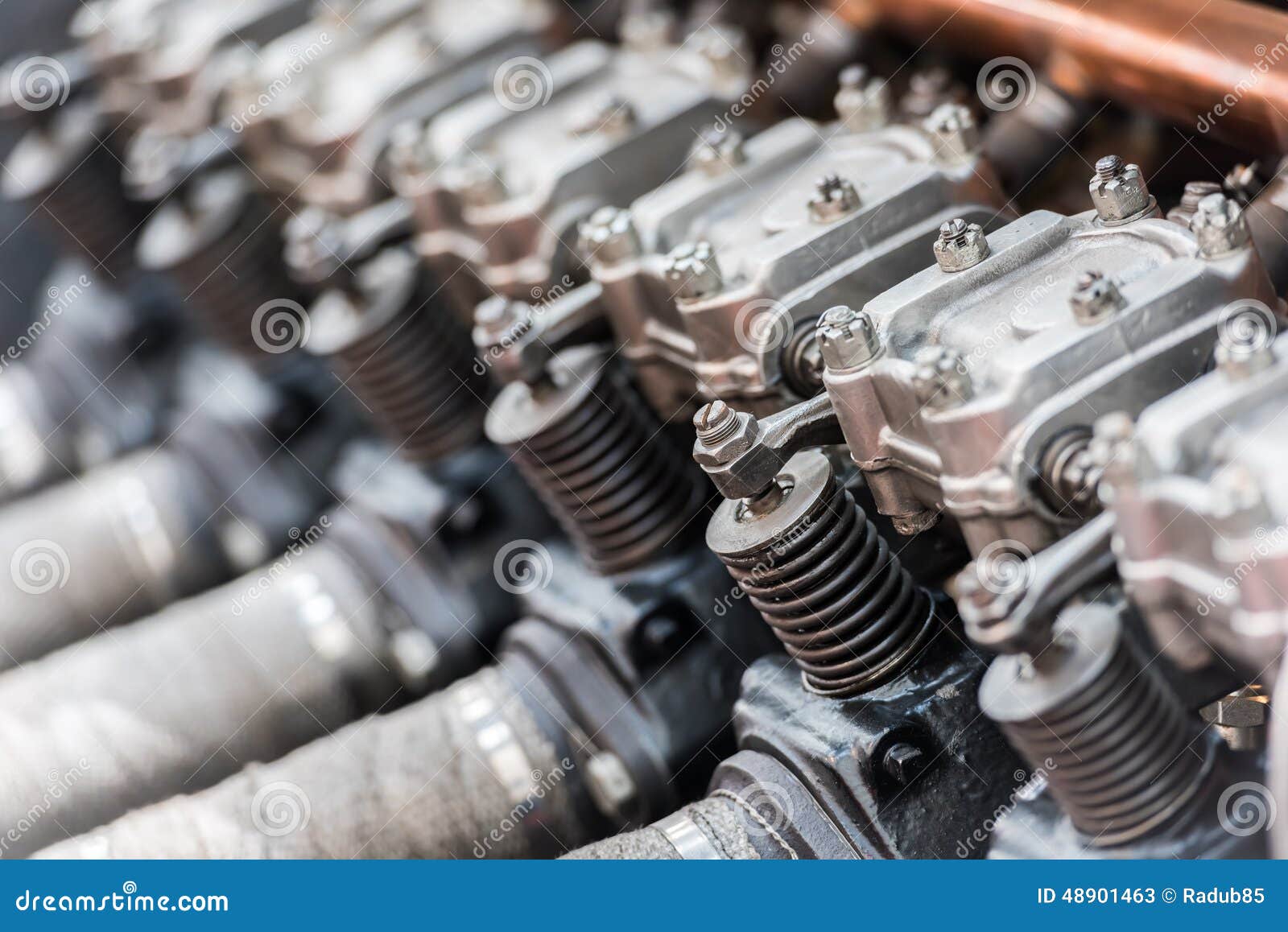 Old Car Internal Combustion Engine Stock Image - Image of combustion ...