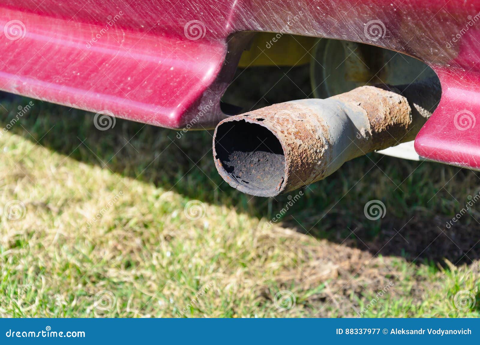 Old car muffler stock image. Image of environment, exhaust - 88337977