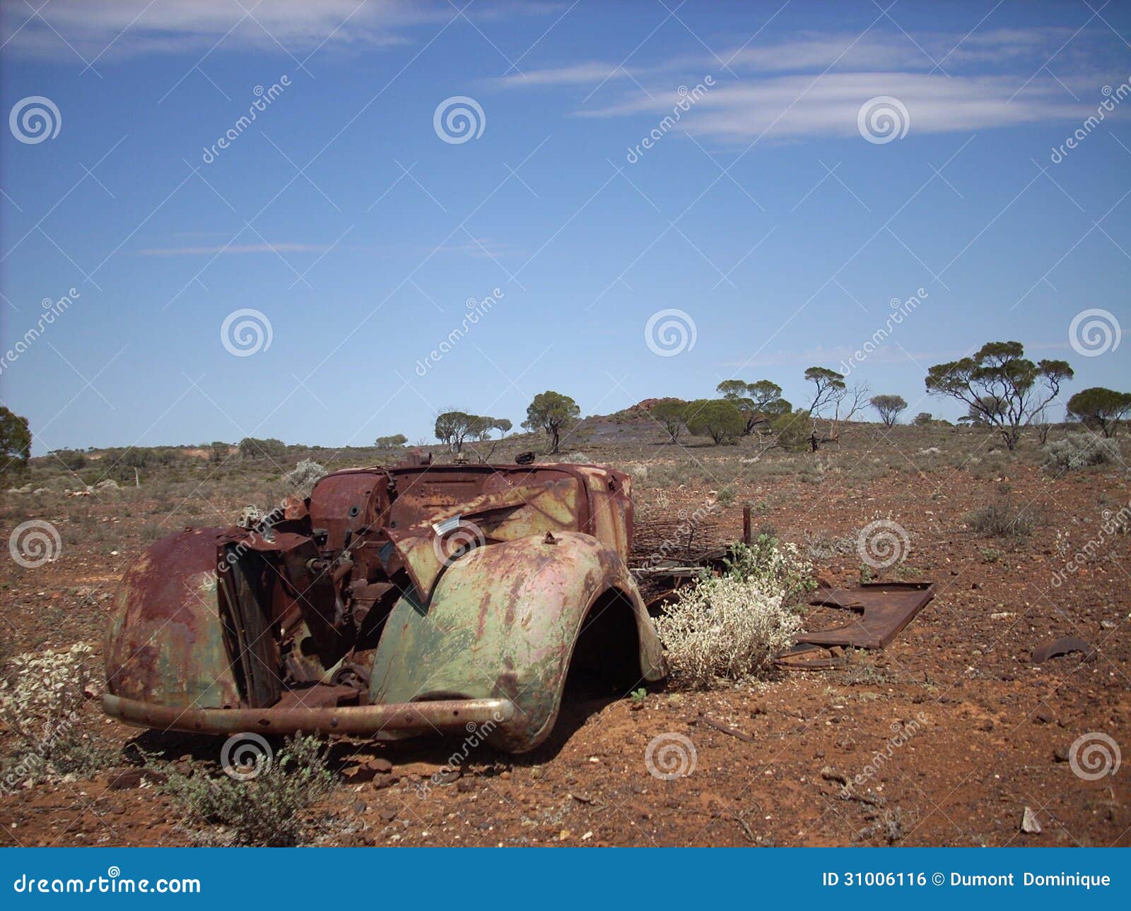 Old car in the outback stock photo. Image of transport - 31006116