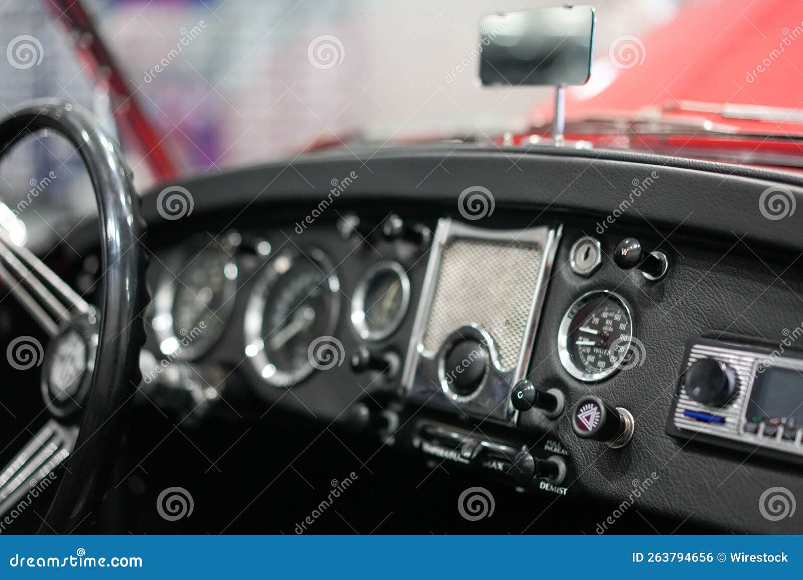 Old car panel with wheel stock photo. Image of indoor - 263794656