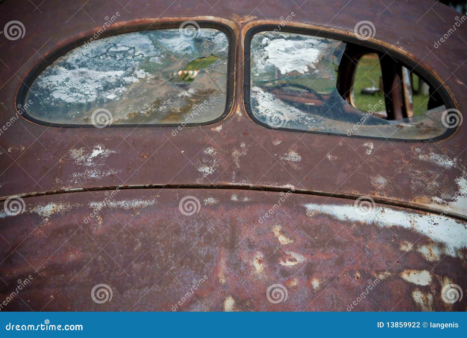 Old car rear windows stock photo. Image of rear, blue - 13859922