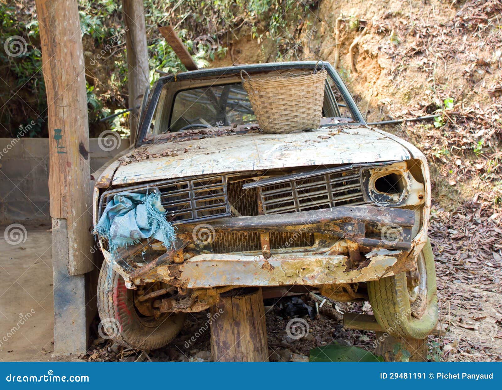 Old car rotting stock image. Image of abandoned, stop - 29481191