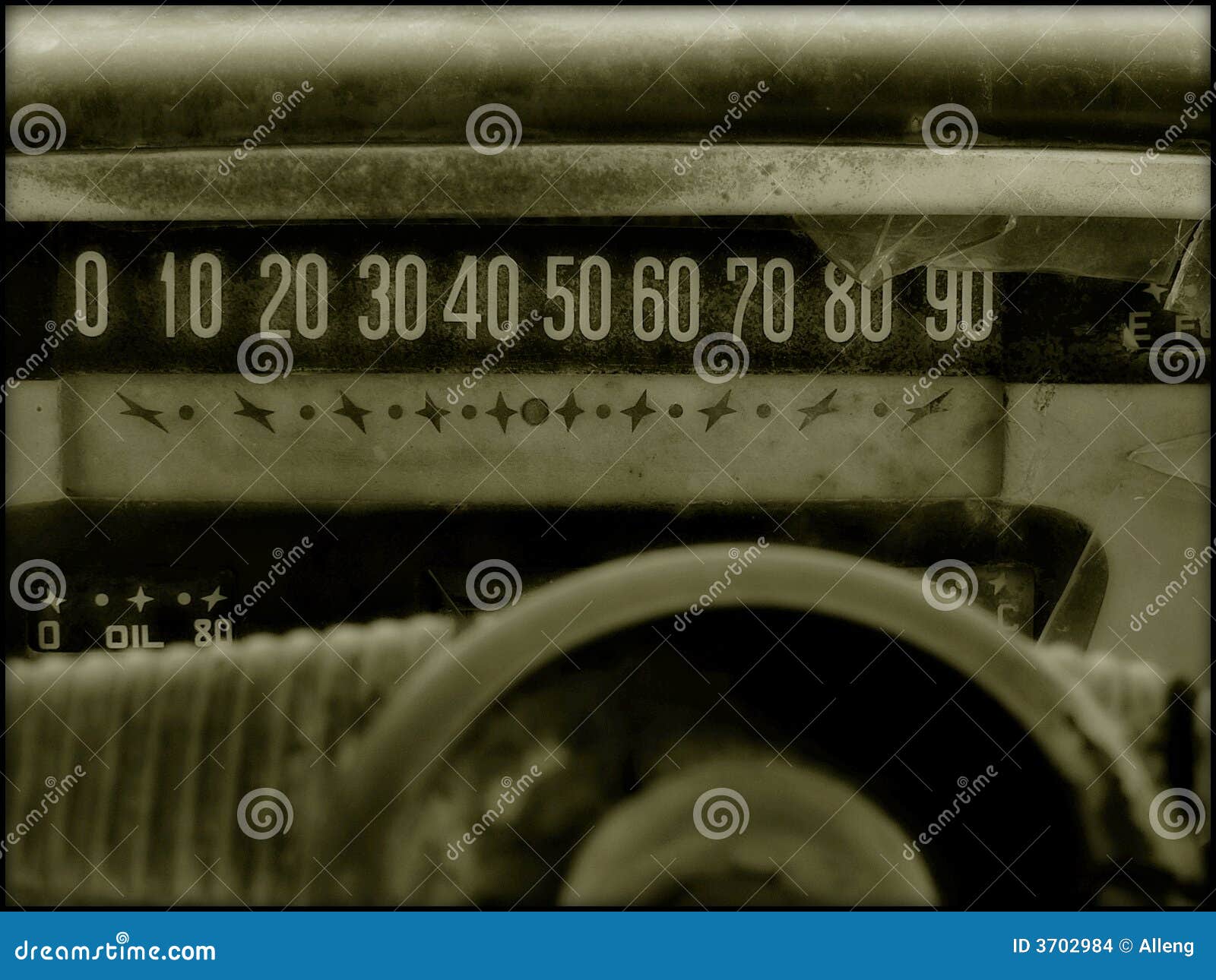 Old Car Speedometer stock photo. Image of vintage, panel - 3702984