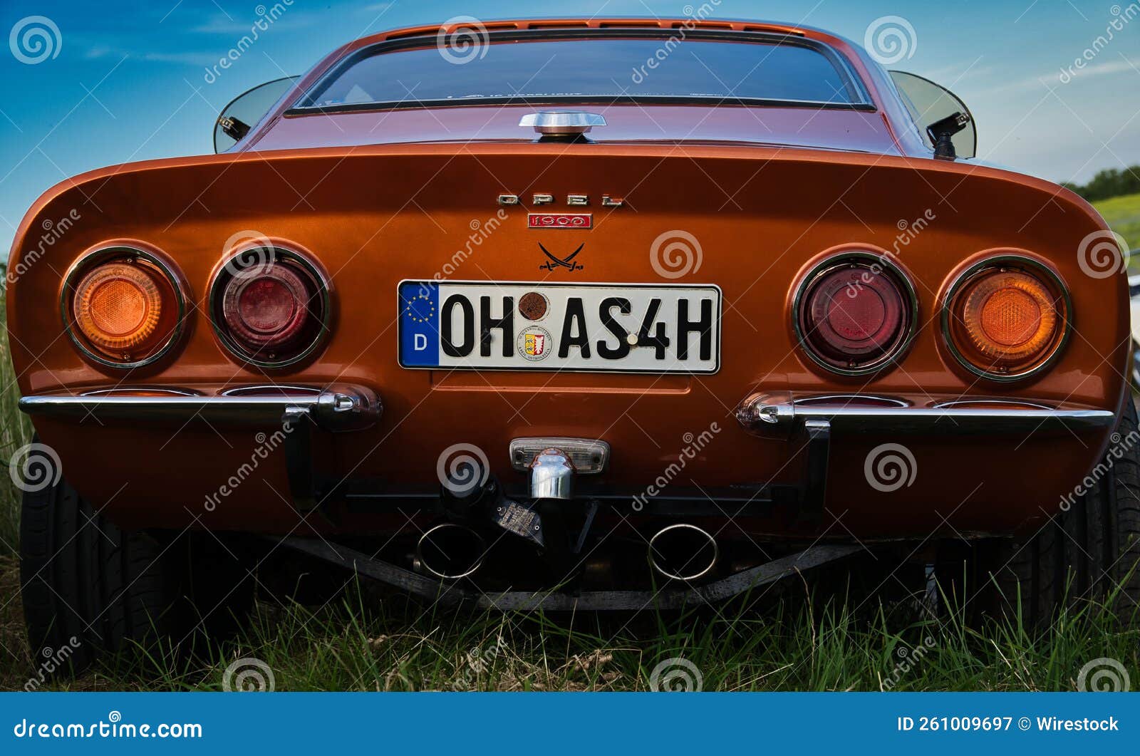 Opel GT Oldtimer Old Car in the Street Editorial Photography - Image of ...