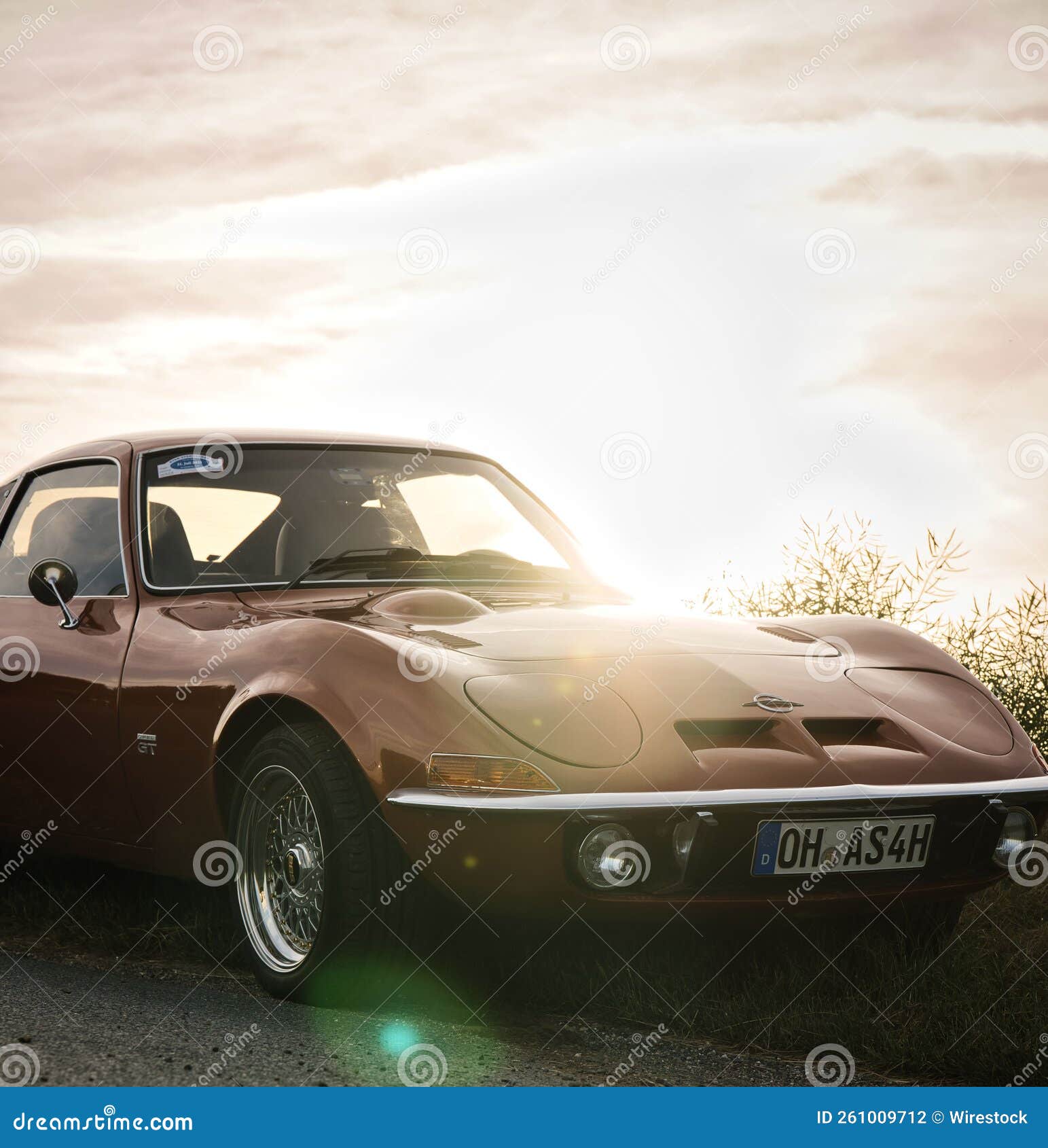 Opel GT Oldtimer Old Car in the Street Editorial Photography - Image of ...