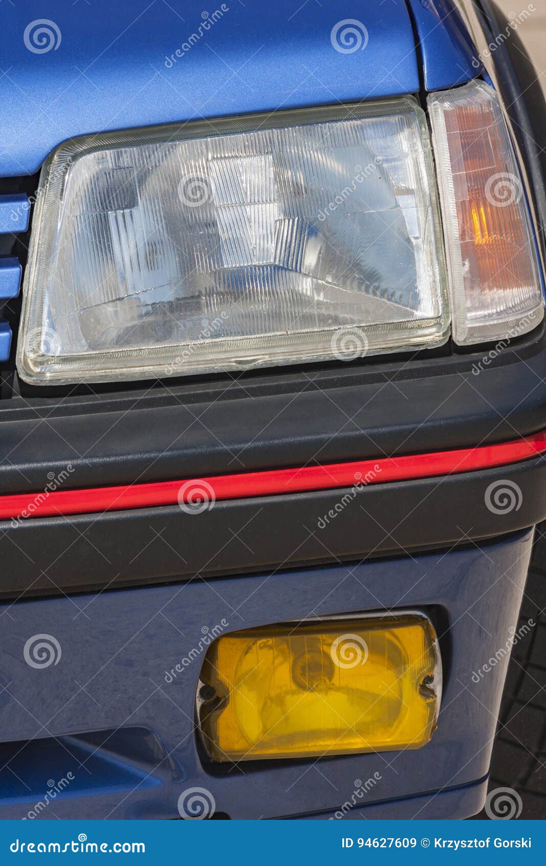 Old Car: Traditional Reflector Stock Image - Image of auto, front: 94627609