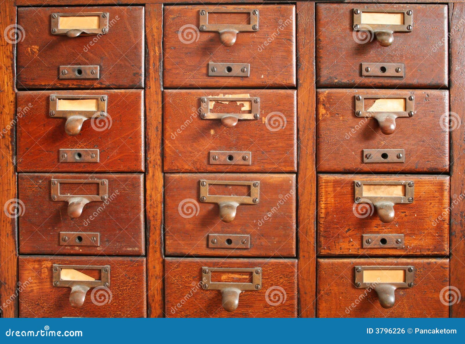 Card Catalog Cabinet In Academic Library Royalty-Free Stock Photo ...