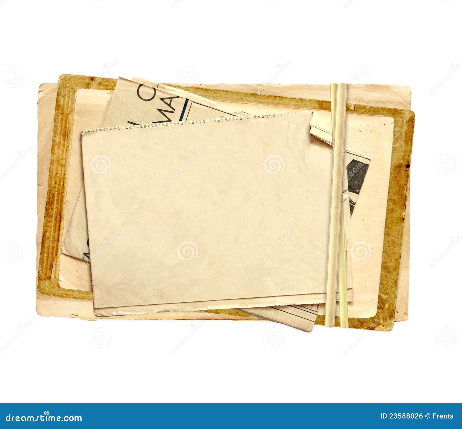 Old cards stock photo. Image of isolated, aged, information - 23588026