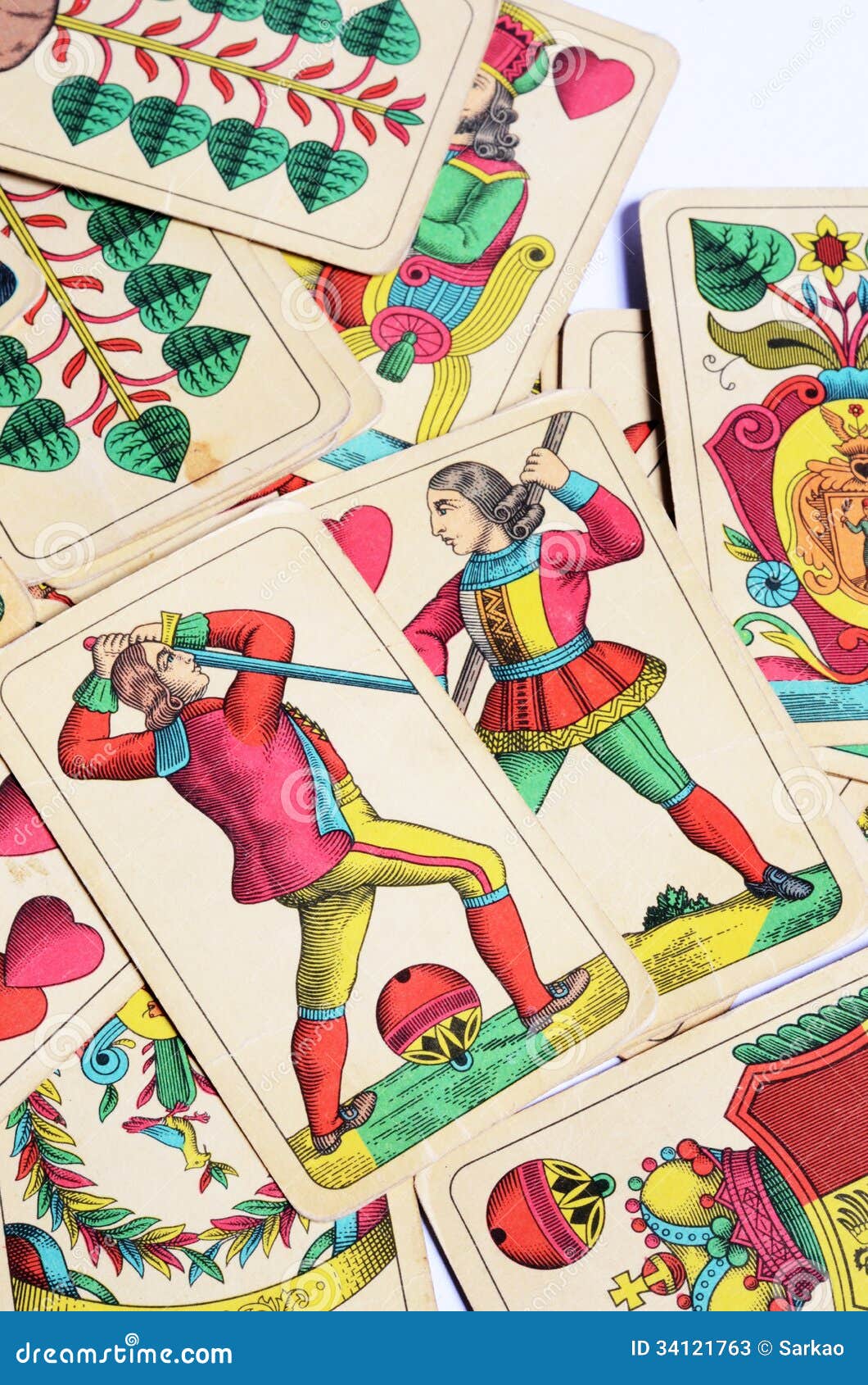 Old cards stock image. Image of color, games, winner - 34121763