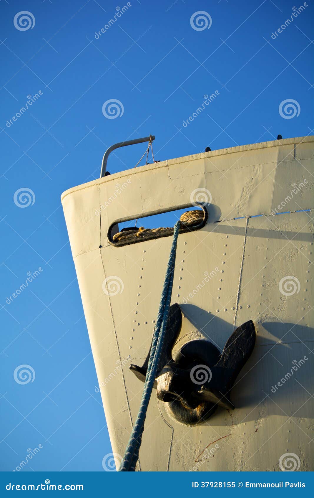 Old cargo ship bow stock image. Image of industrial, maritime - 37928155