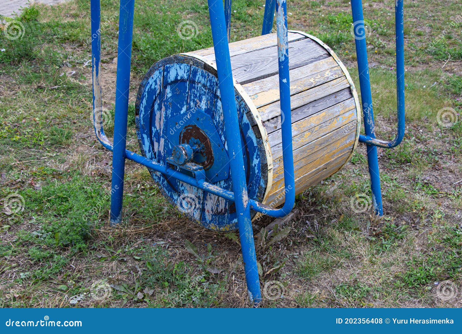 Old Carousel on the Playground. Self-isolation. an Empty Carousel with ...