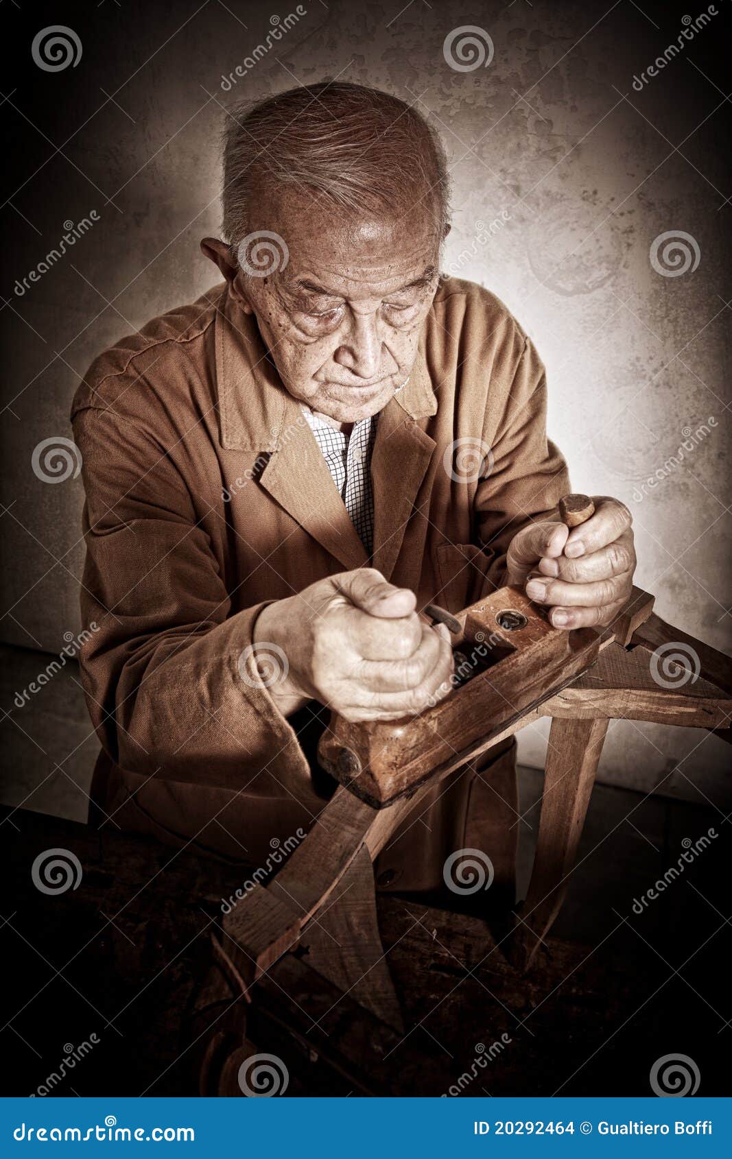 Old carpenter stock photo. Image of worker, labor, work - 20292464