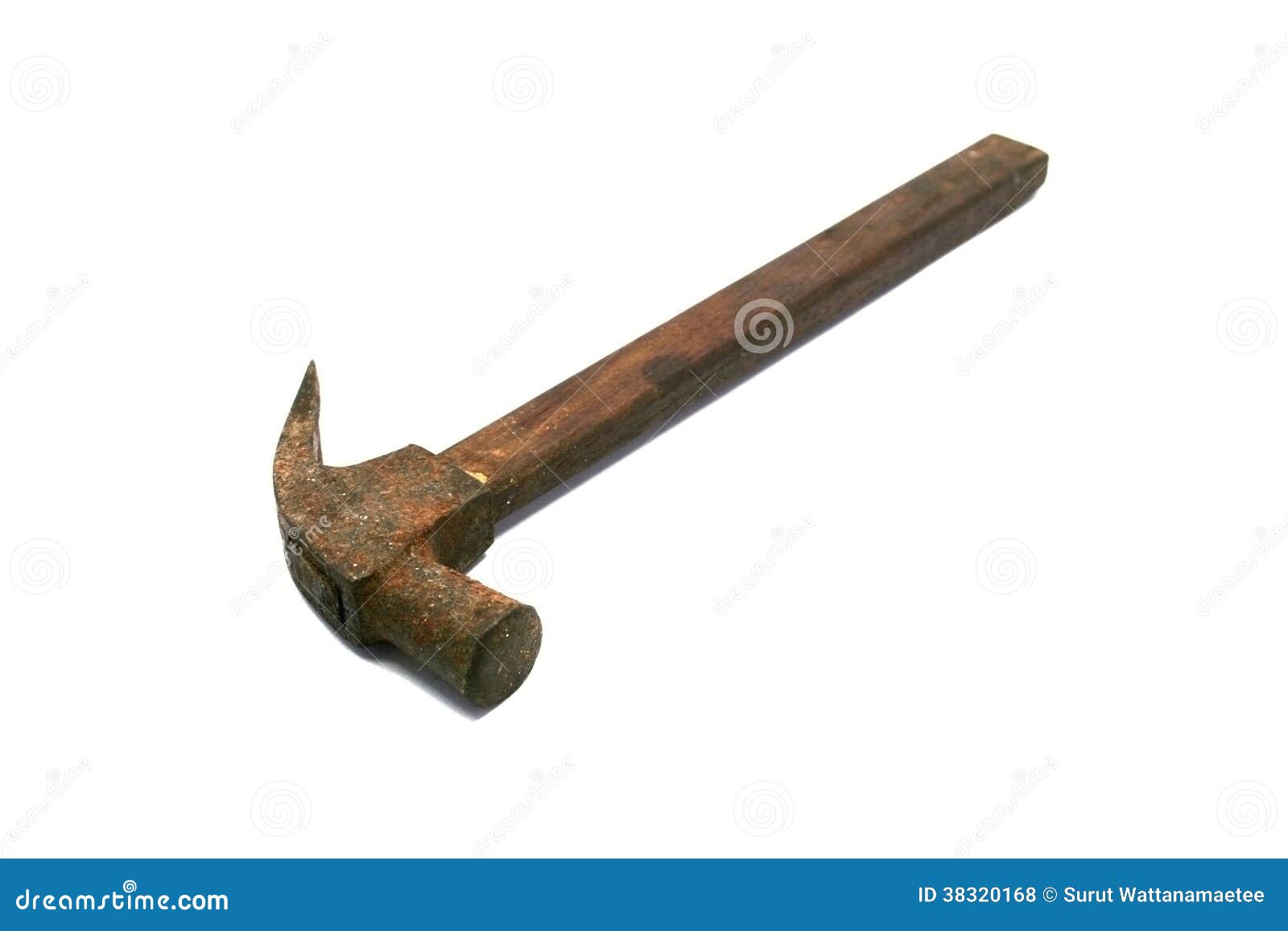 An Old Carpenter S Hammer Isolated Stock Photo - Image of rusty, steel ...