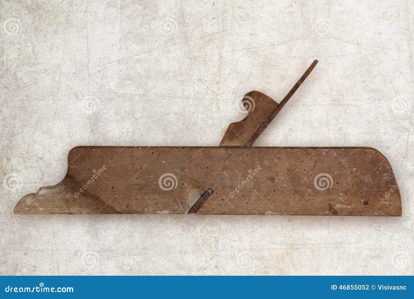 Old Carpenter Tool Planer, Isolated Stock Photo - Image of manual, iron ...