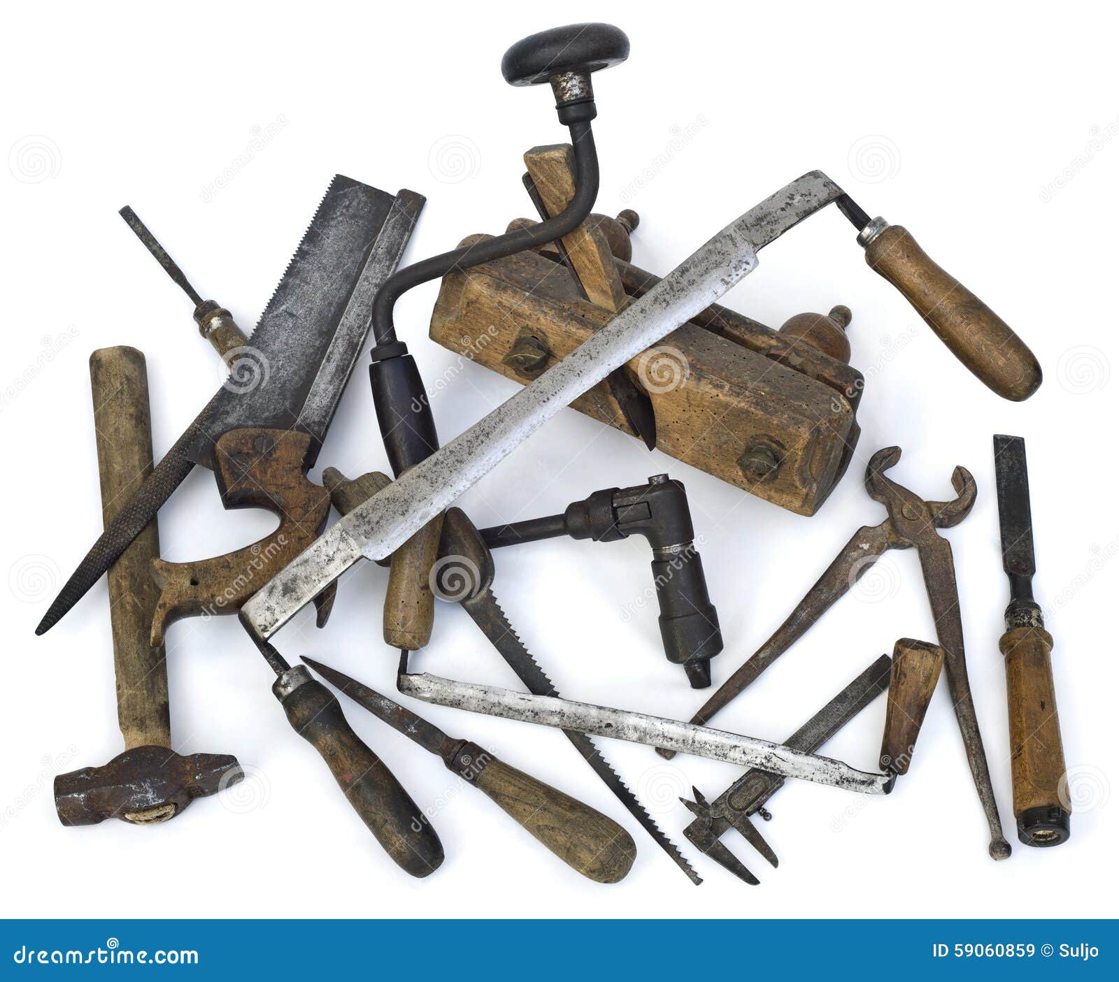 Old Carpenter Tools stock image. Image of collection - 59060859
