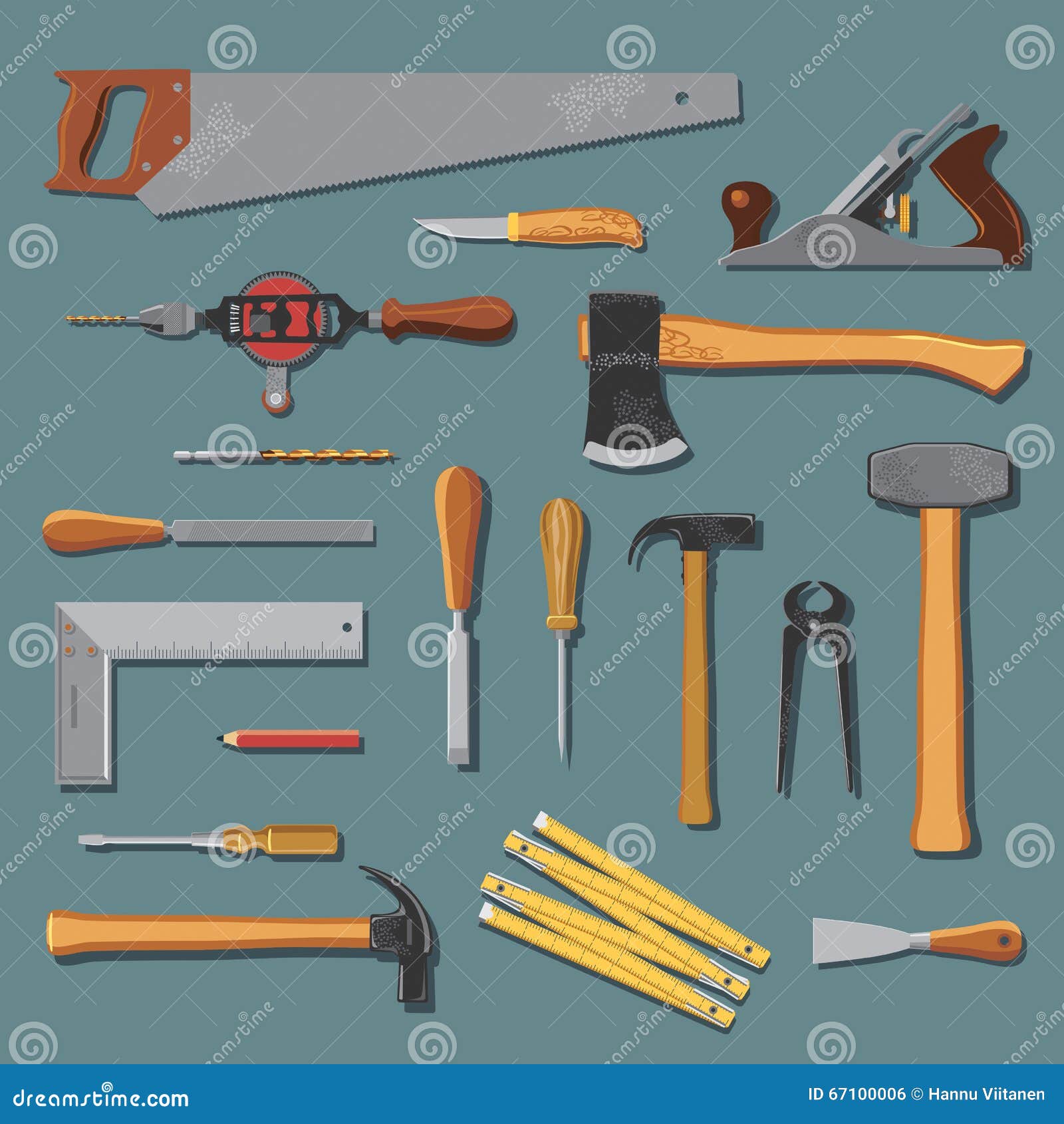 Carpenter Tools Graphic