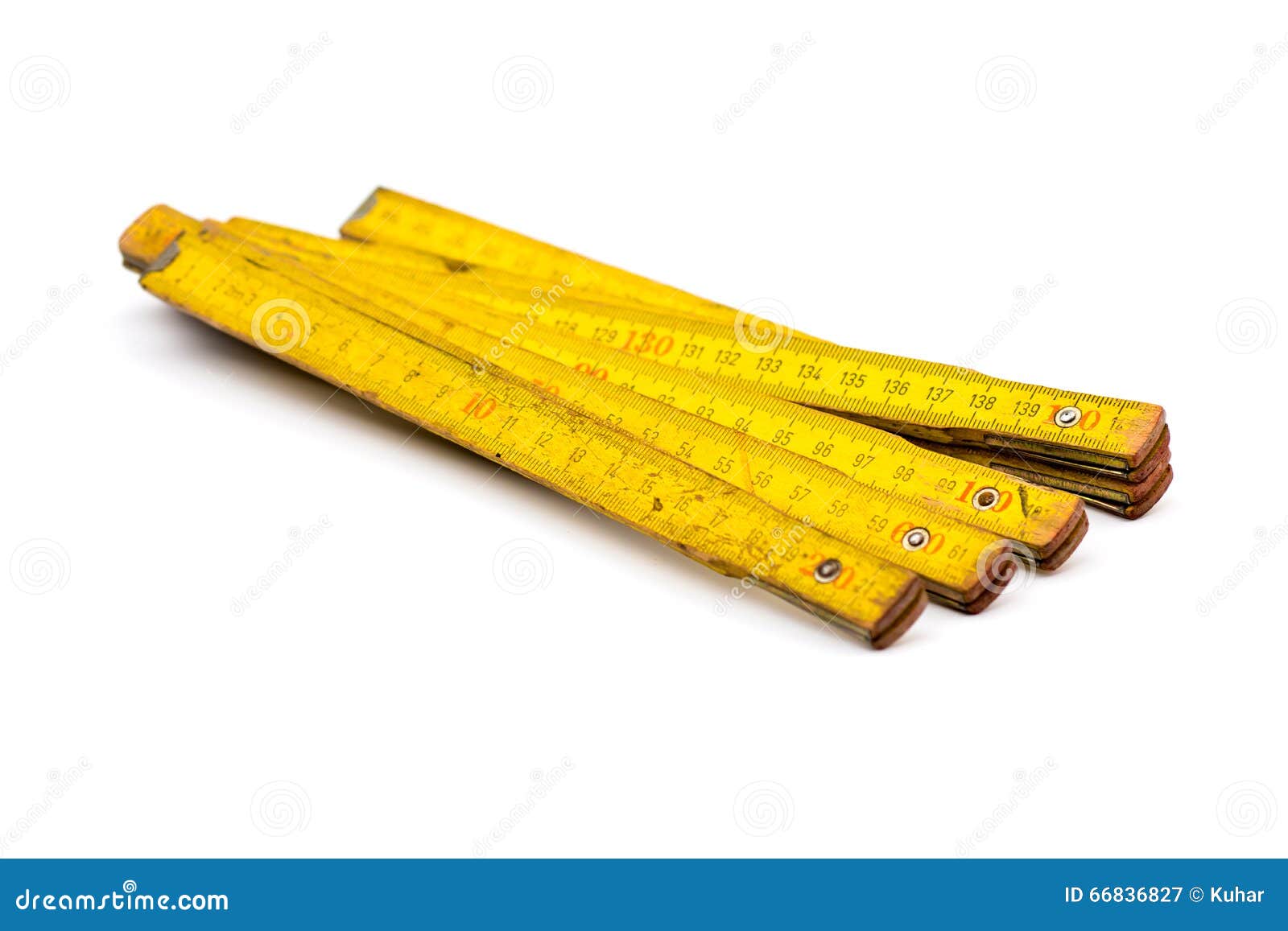 Old carpentry ruler stock image. Image of aged, industrial - 66836827
