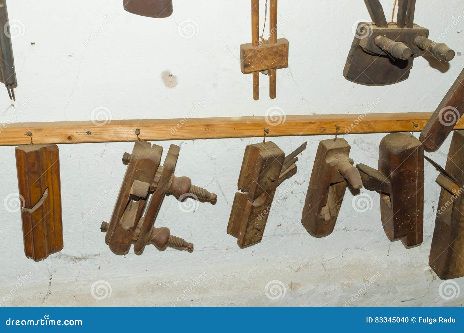 Old carpentry tools editorial image. Image of flutur - 83345040