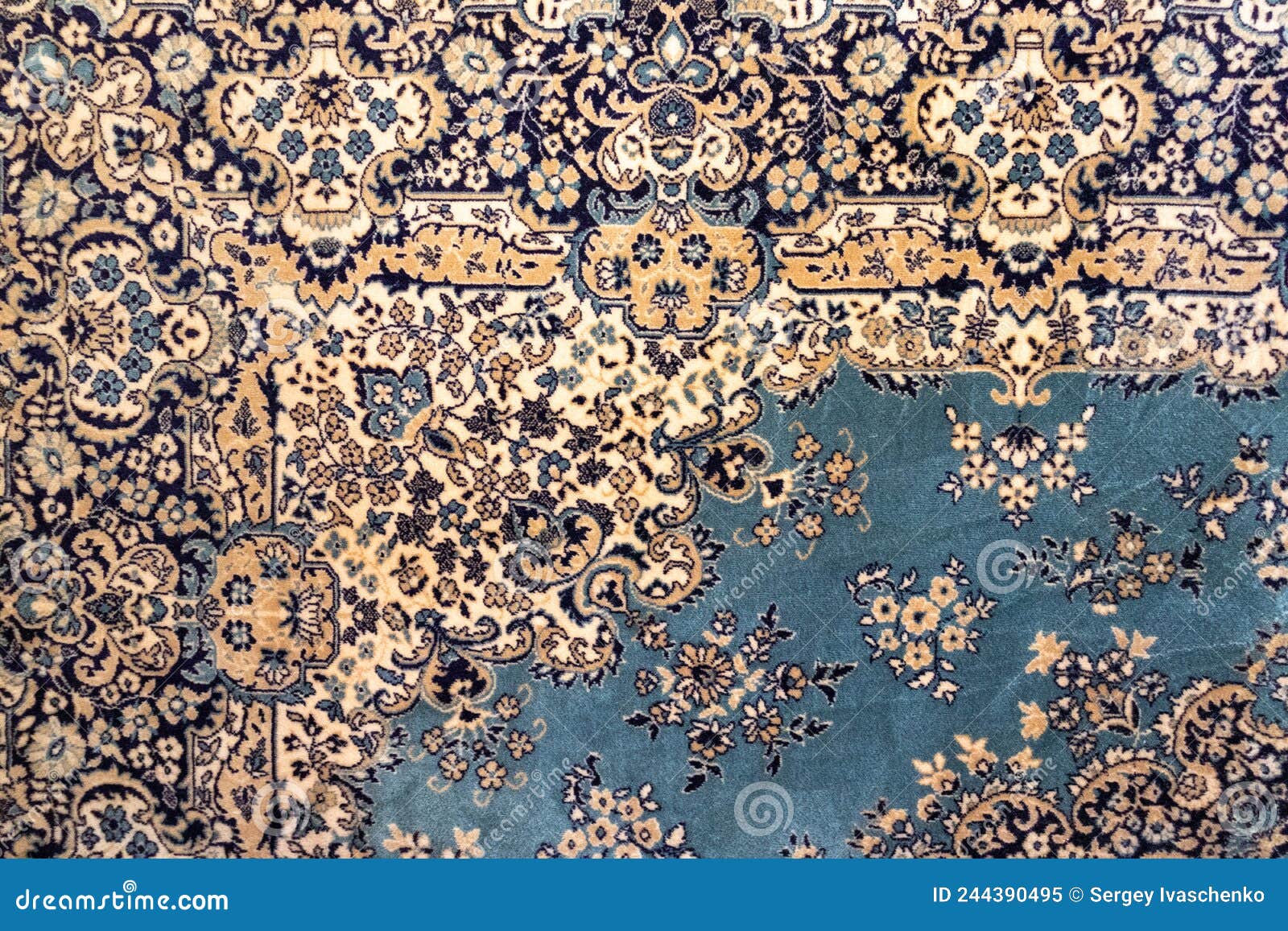 Old carpet. stock image. Image of animal, decoration - 244390495