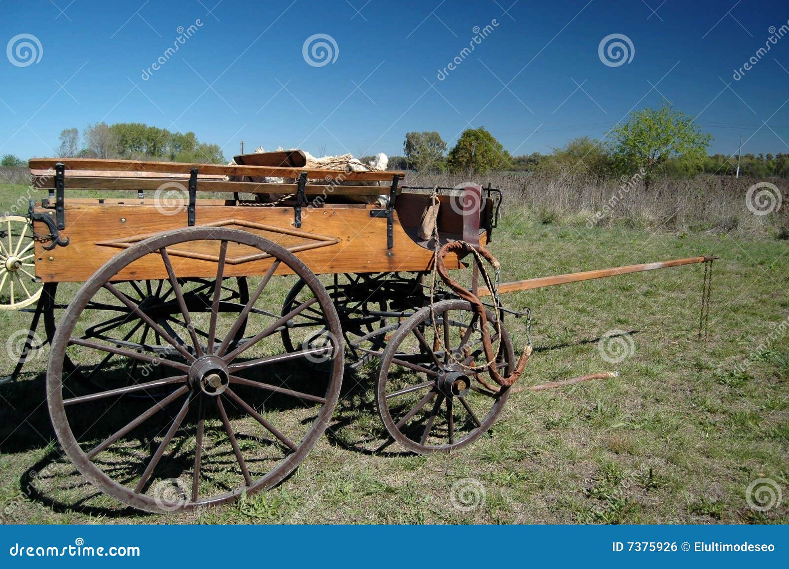 Old carriage stock photo. Image of obsolete, spoke, arrangement - 7375926