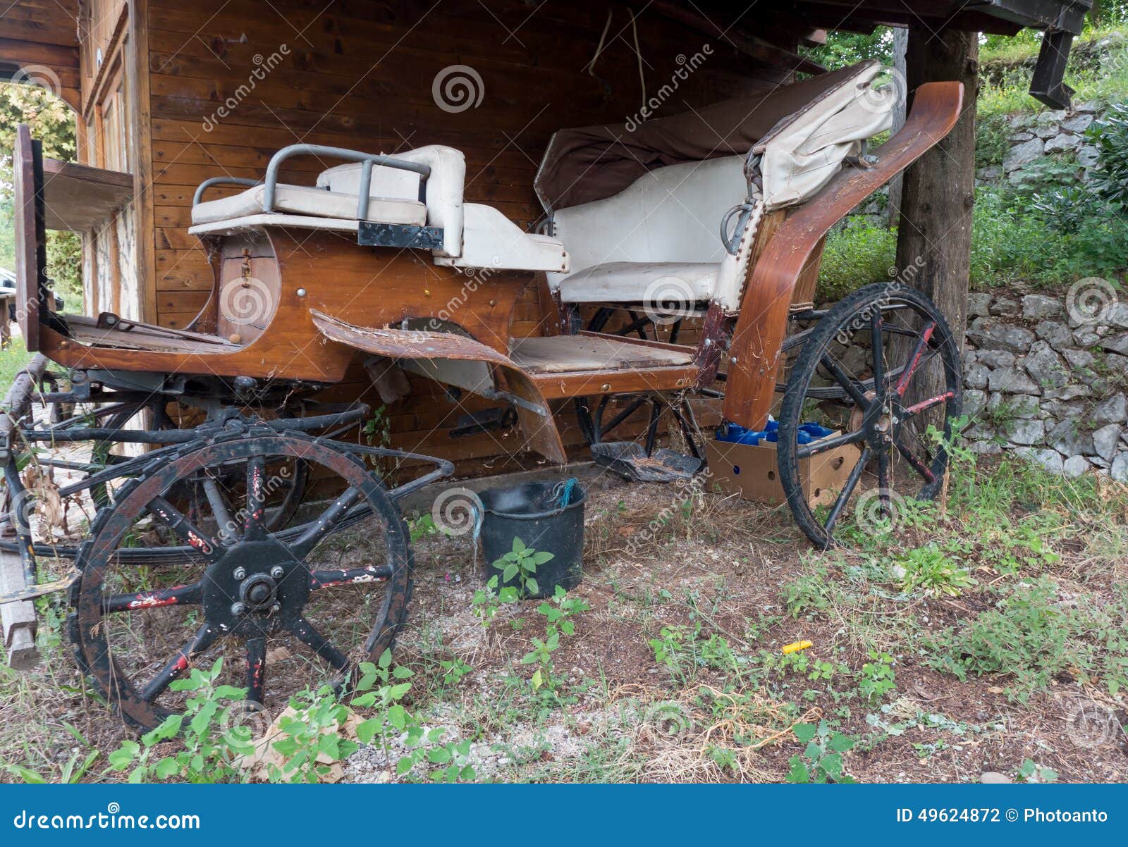Old carriage stock photo. Image of metal, transportation - 49624872