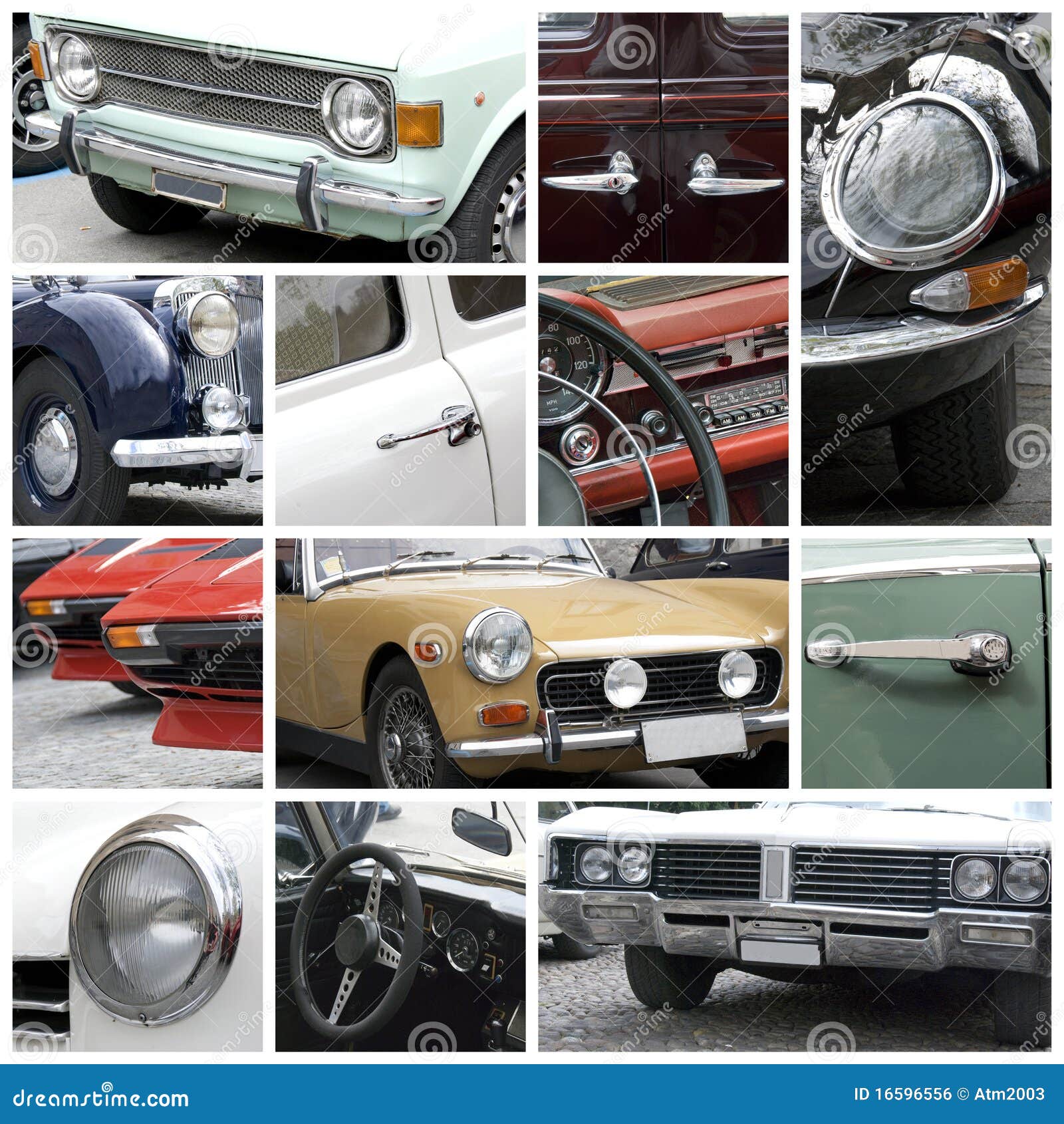 Old Cars Collage Royalty-Free Stock Image | CartoonDealer.com #16596556