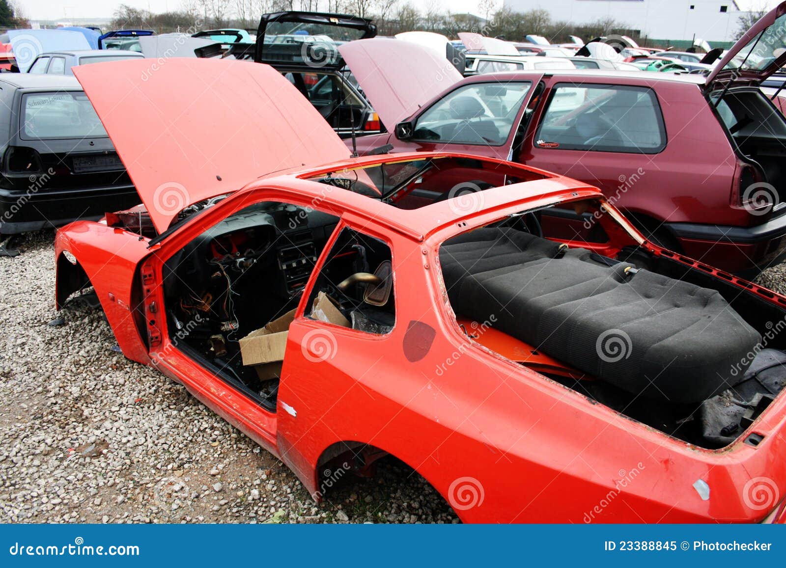 Old cars are scrapped stock image. Image of ecology, environmental ...
