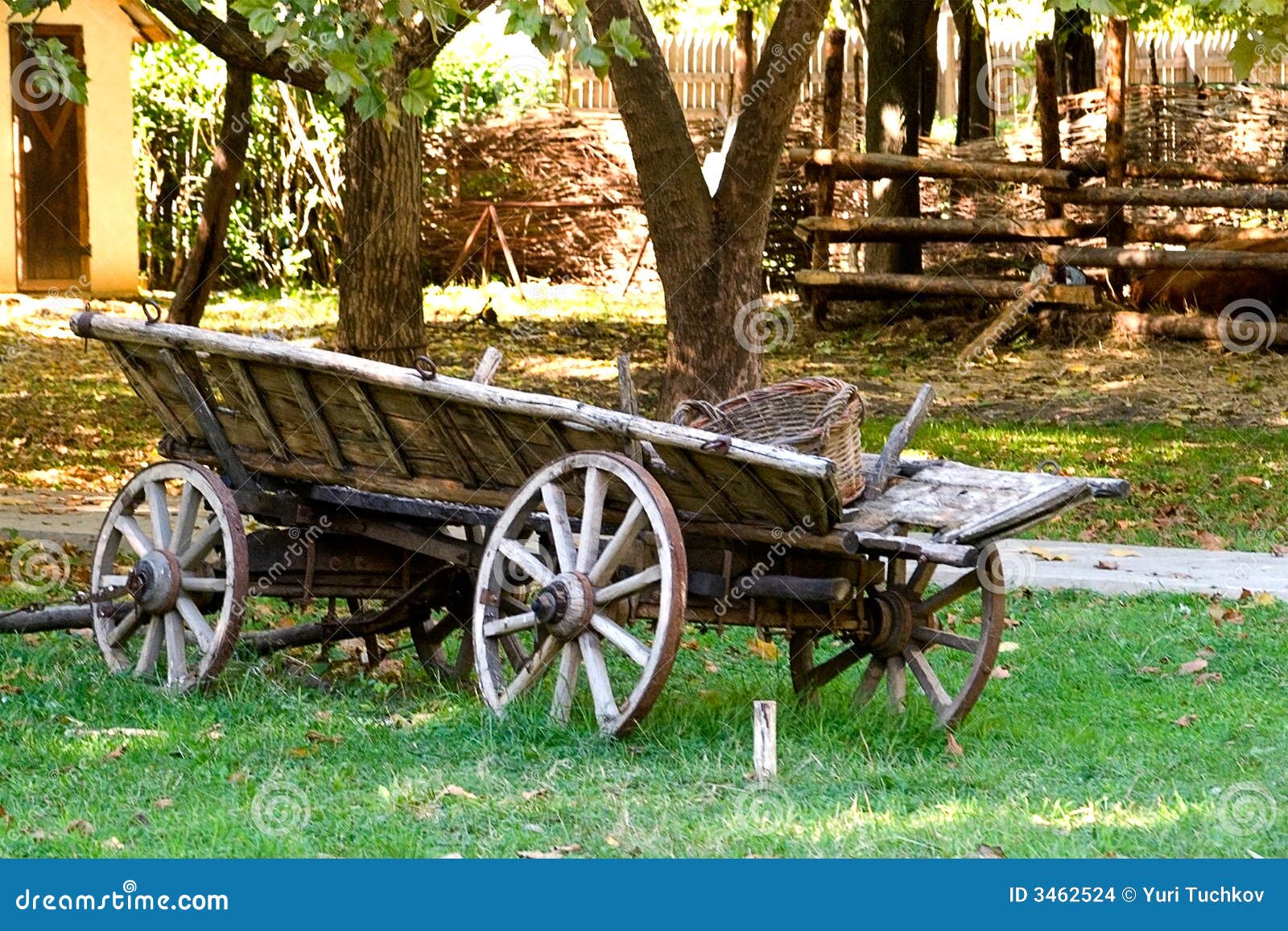 Old cart stock photo. Image of basket, peasant, cart, farm - 3462524