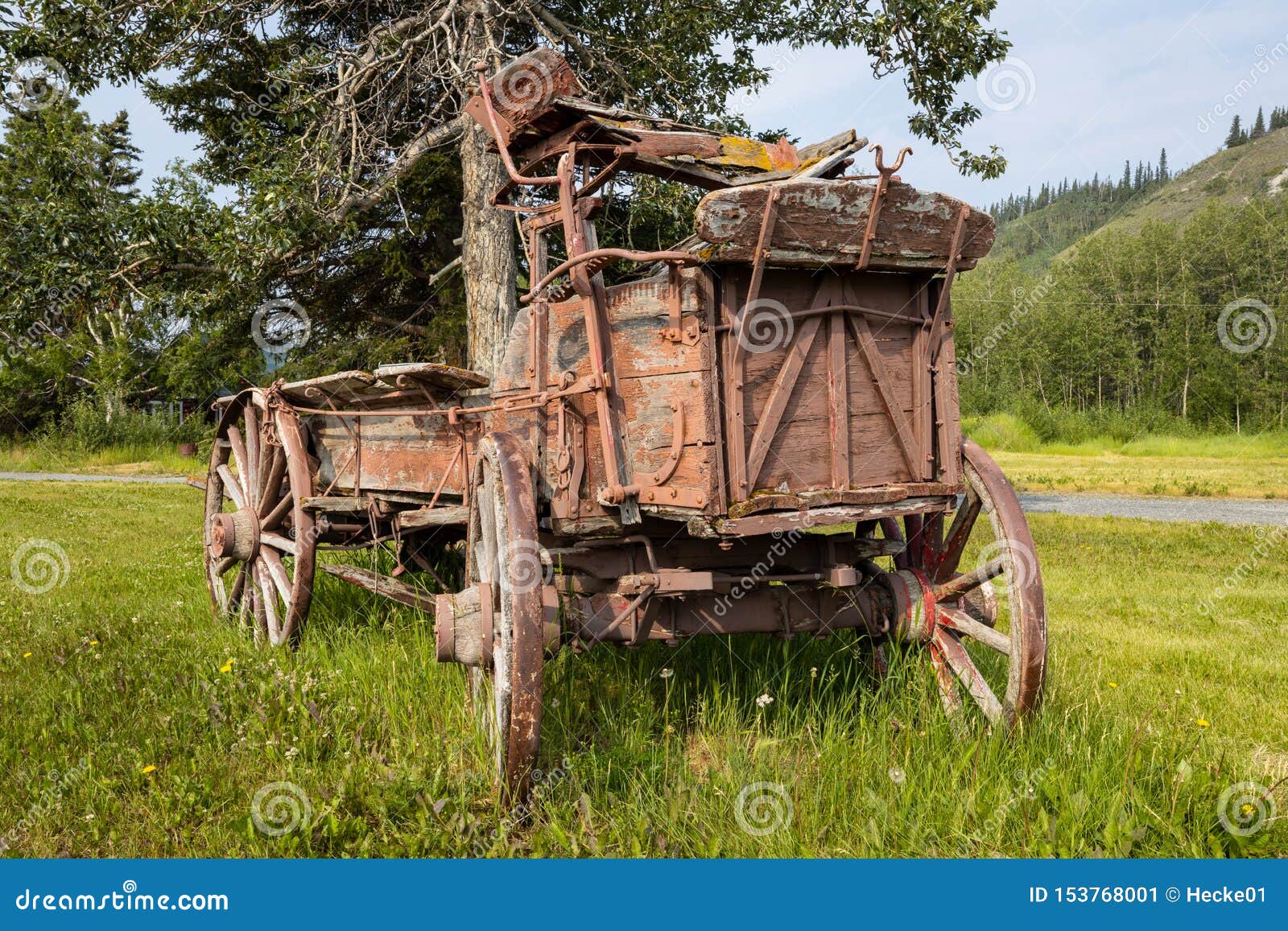 Old Cart in the Wild West of Canada Stock Image - Image of vintage ...