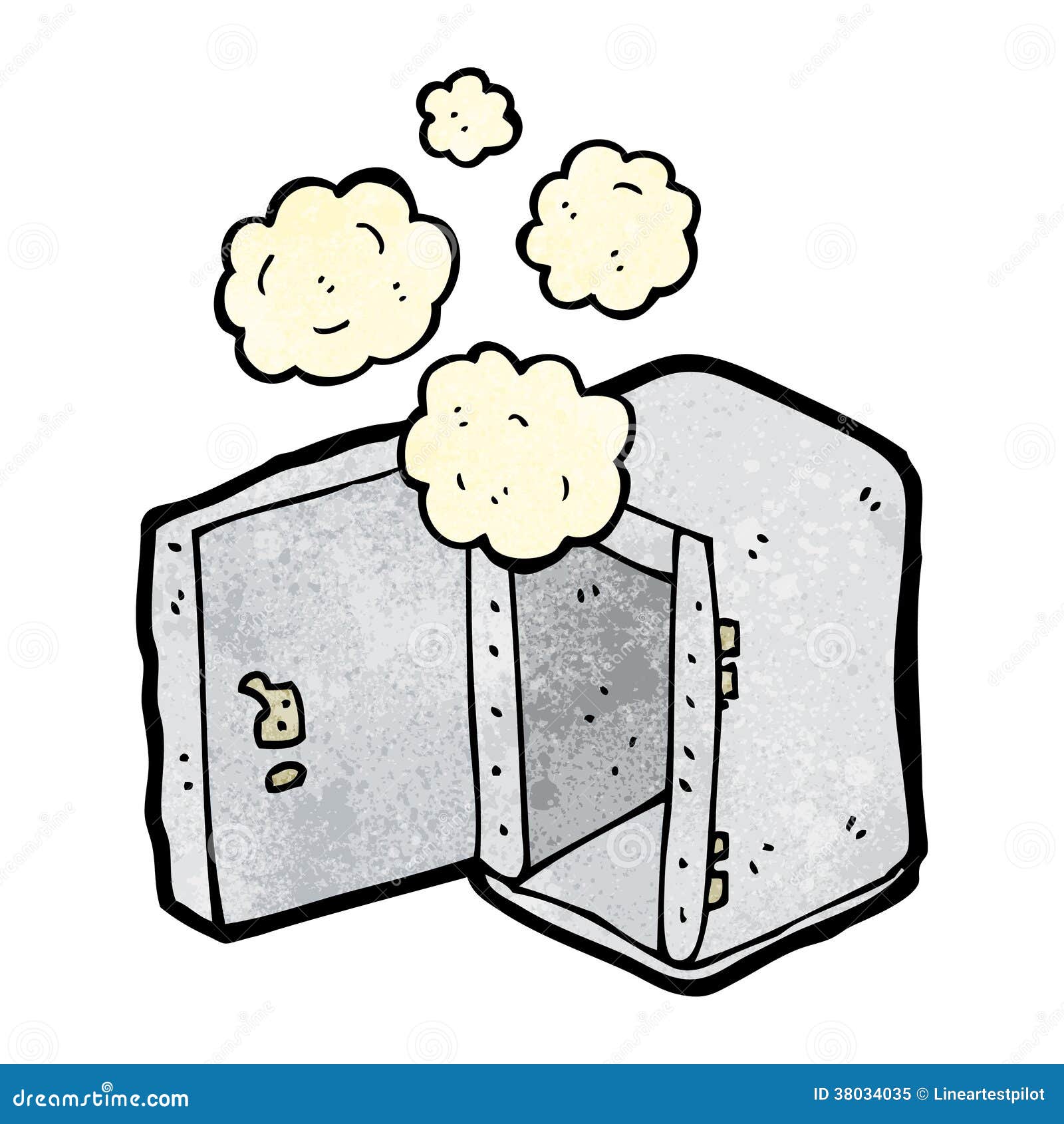 Old cartoon safe stock vector. Illustration of happy - 38034035