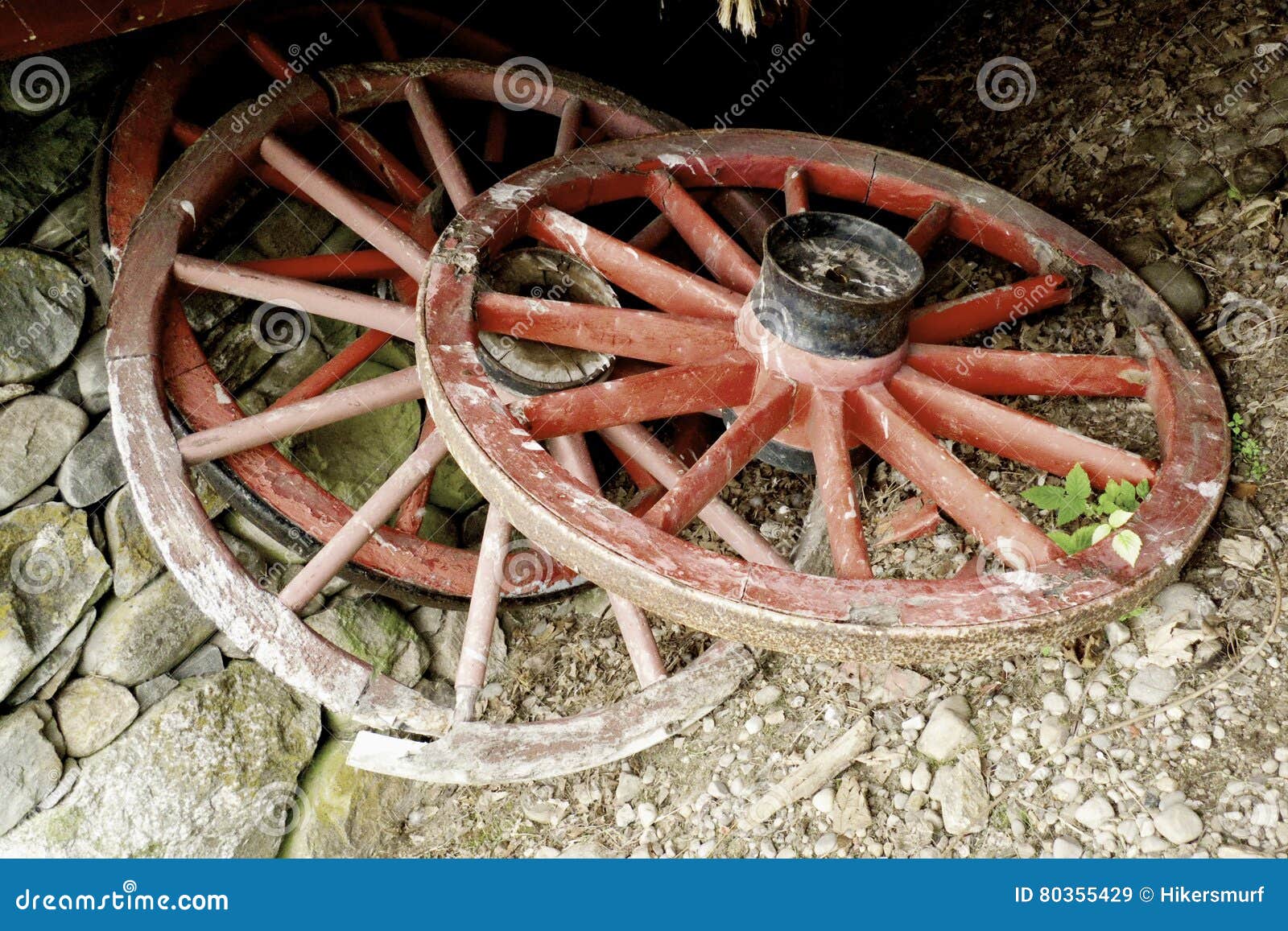 Old cartwheel wheel stock image. Image of cartwheel, drawbar - 80355429