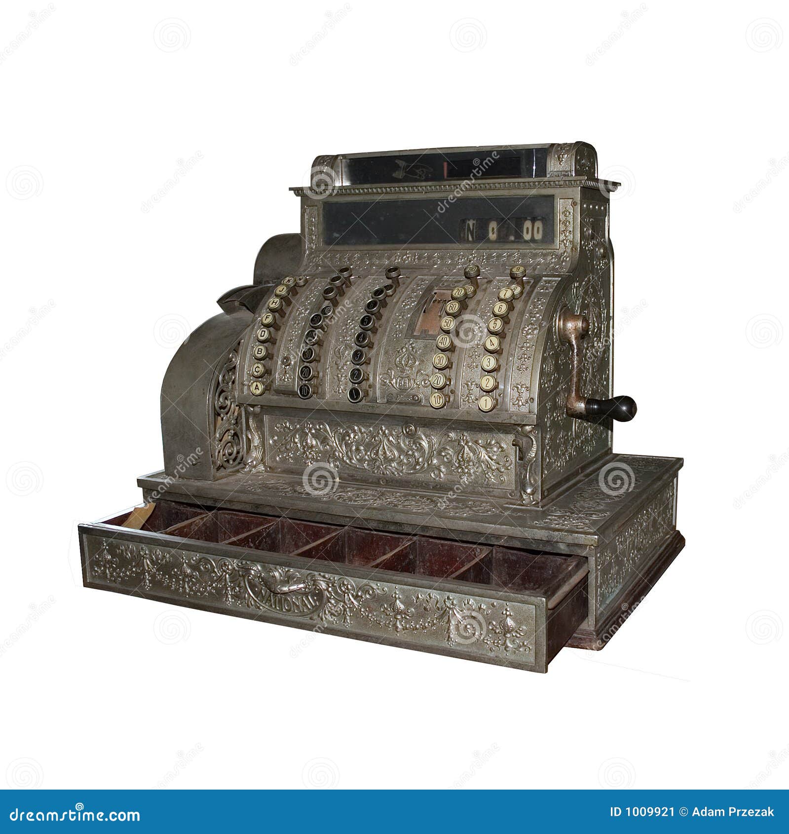 An old cash-desk stock image. Image of shopping, money - 1009921