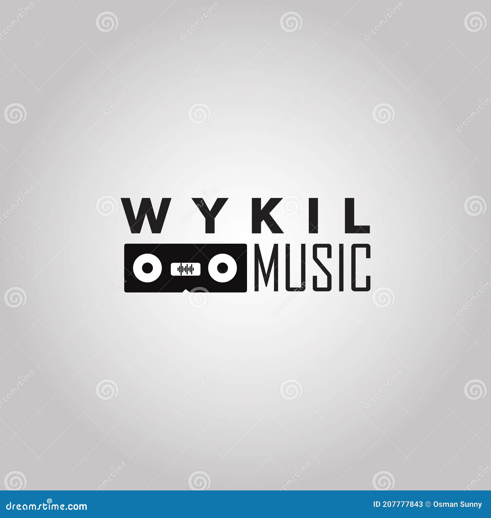 Old Cassette Music Logo Design Idea Stock Vector - Illustration of ...