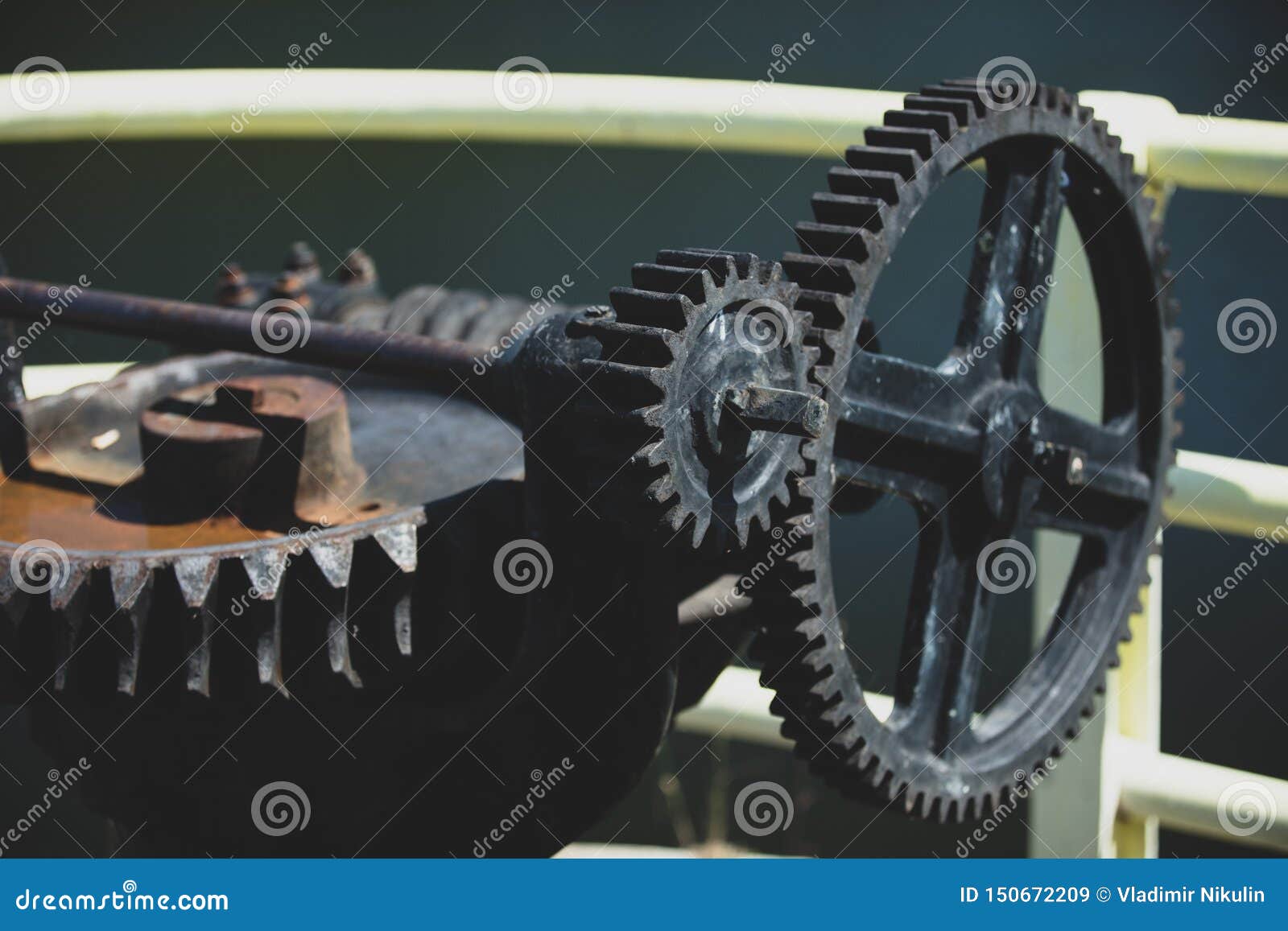 Old Cast Iron Gear of the Early 19th Century Stock Image - Image of ...