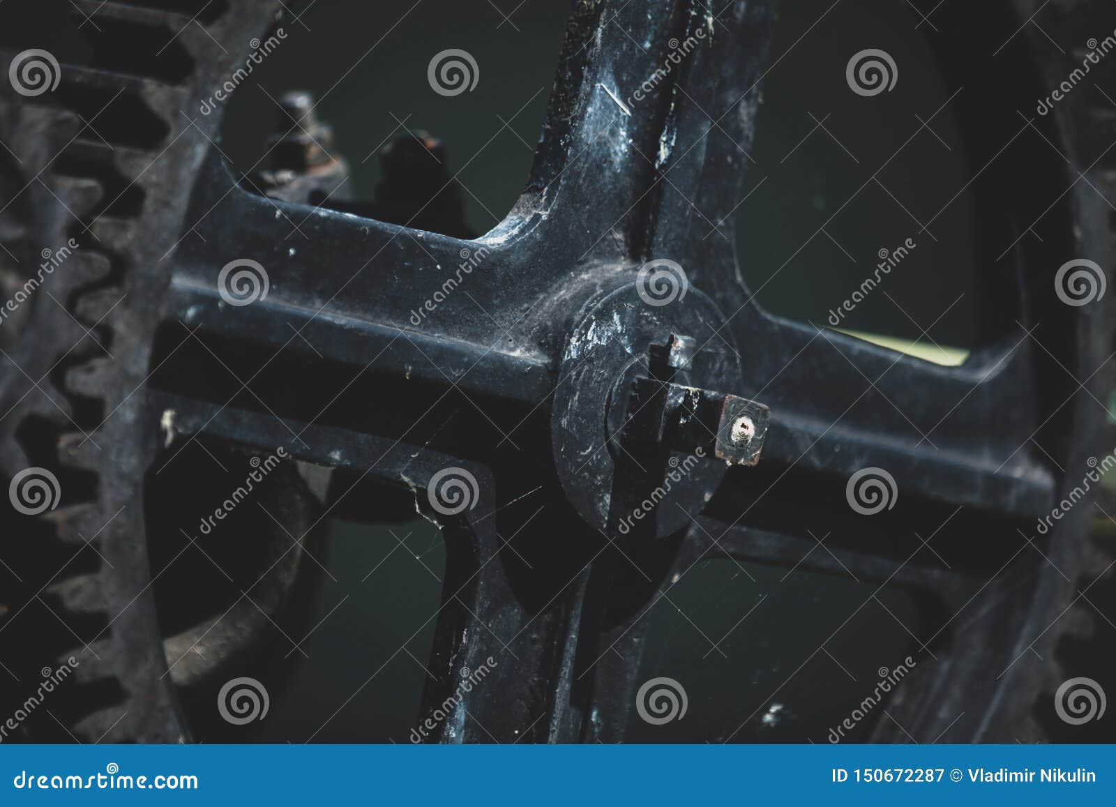 Old Cast Iron Gear of the Early 19th Century Stock Image - Image of ...